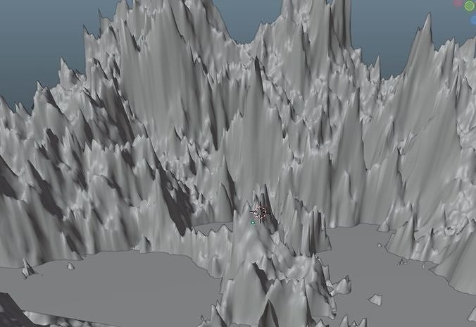 Mountain rocky terrain free 3D model | CGTrader