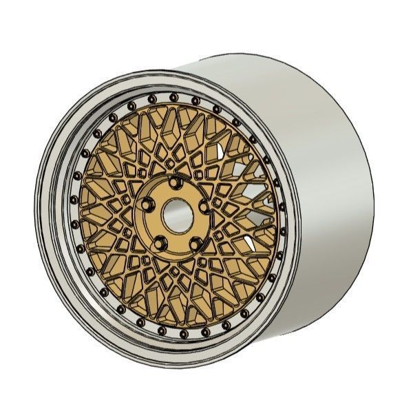 HRE 501 RIMS FOR DIECAST 64 SCALE 3D model 3D printable | CGTrader