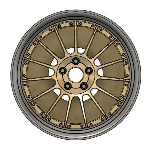 HRE C109 RIMS FOR DIECAST 64 SCALE 3D model 3D printable | CGTrader
