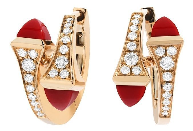 MARLI Cleo Huggie stone and Diamonds 3D model 3D printable | CGTrader