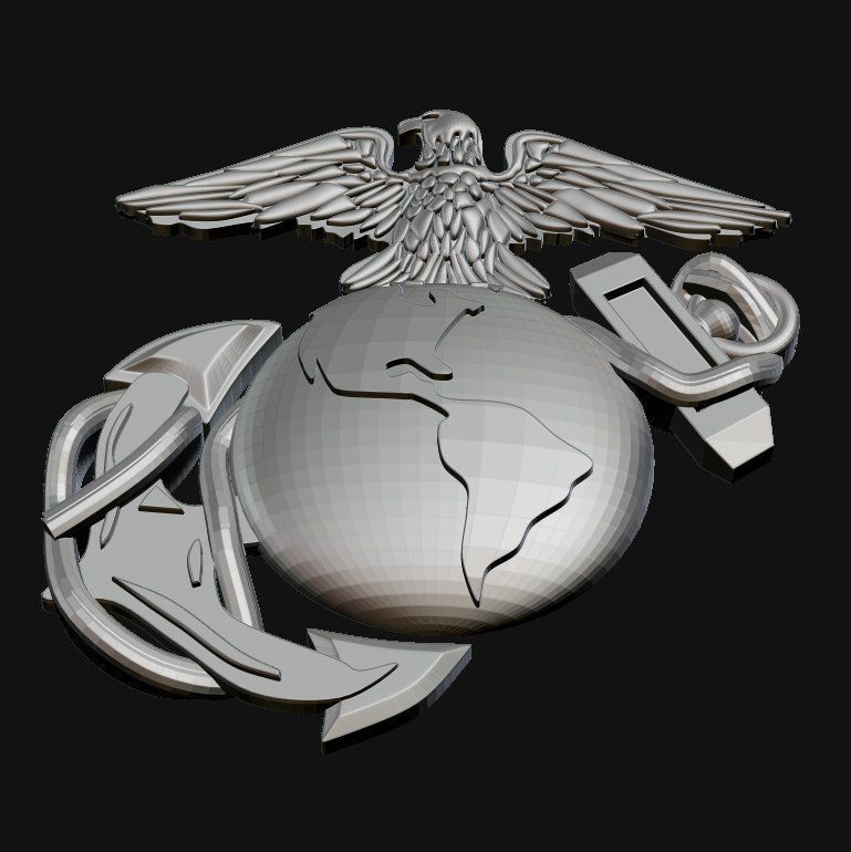 3D USMC Logo 3D model | CGTrader