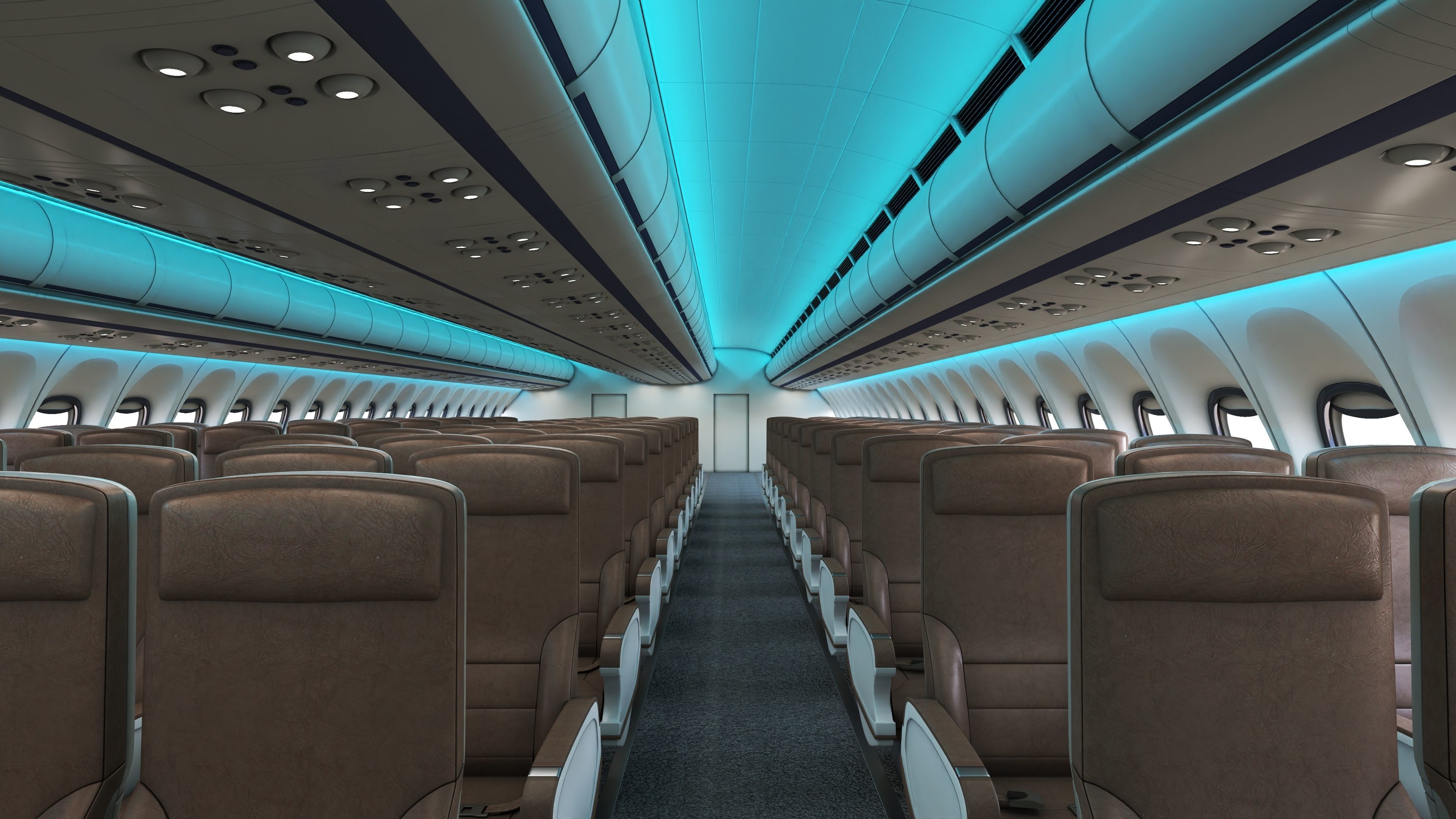 Airplane Interior Cabin 3D model | CGTrader