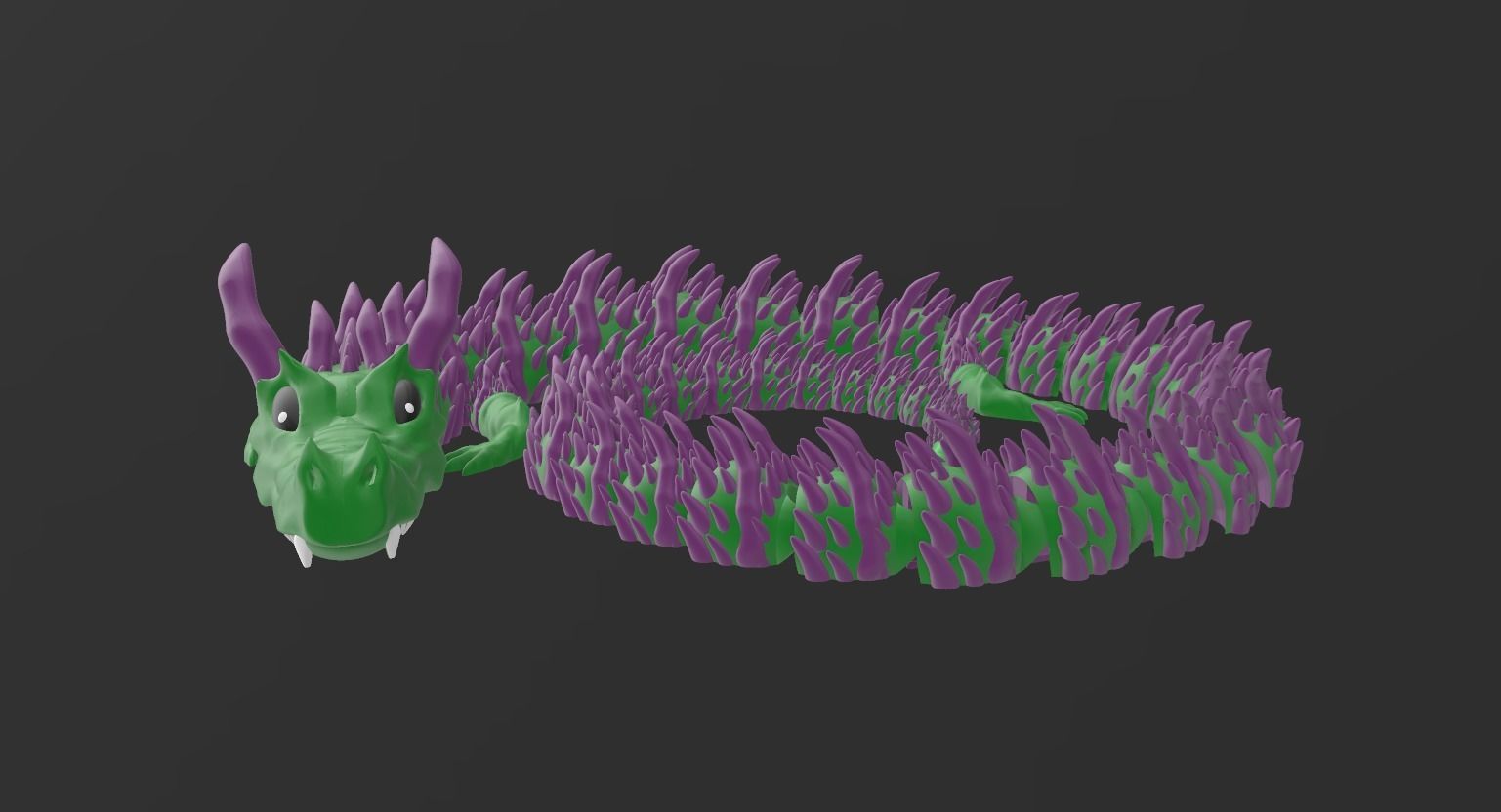 articulated spiked dragon 3D model 3D printable | CGTrader