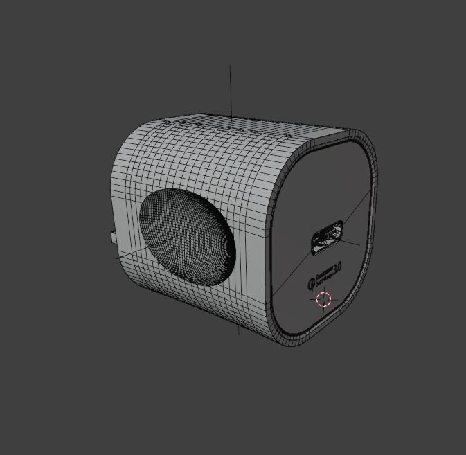 Charging Adapter 3D Model with Type C port Charger 3D model | CGTrader