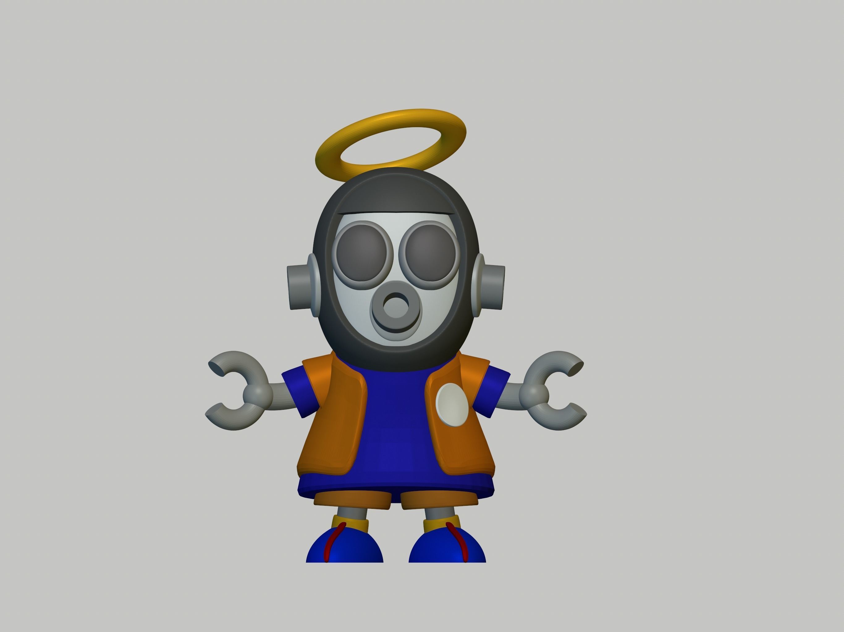 Akira Toriyama Robot mascot with nimbus cloud 3D model 3D printable ...