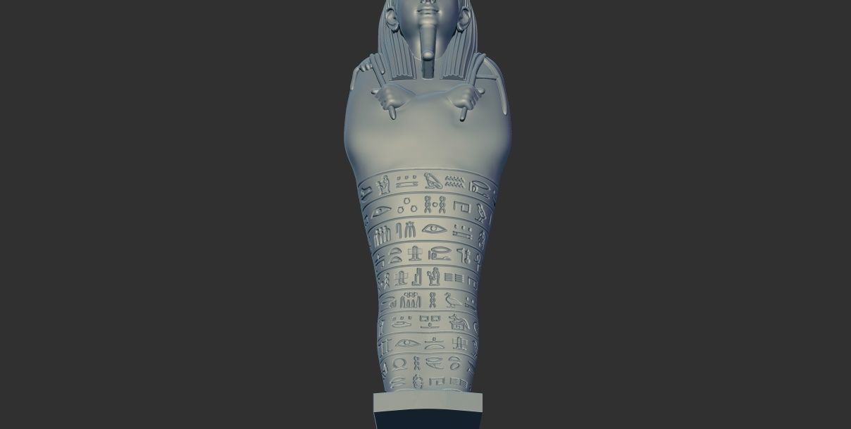Ancient Egyptian Shawabti shabti shawabti ushabti Psamtik 3d 3D model ...