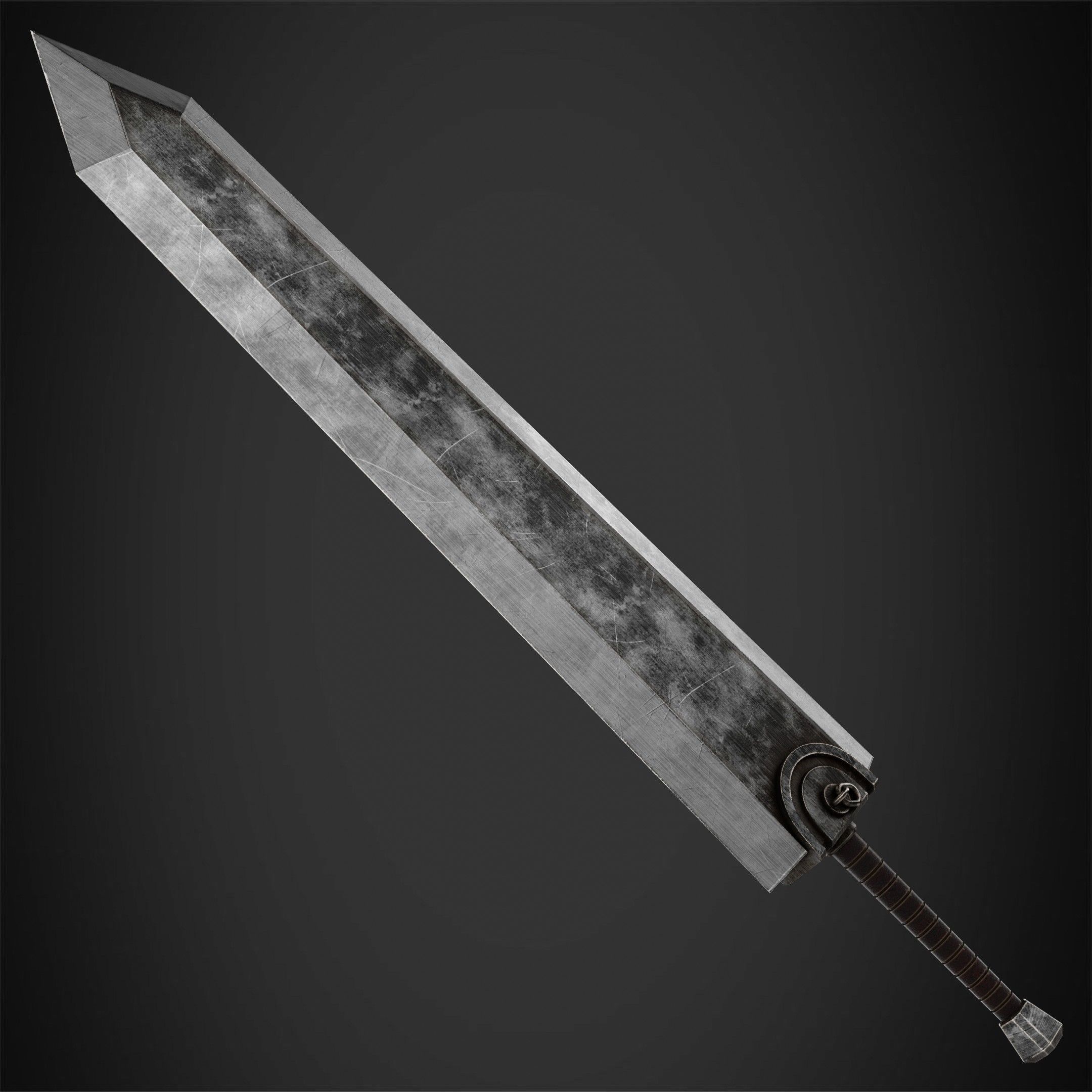 Berserk Guts Dragon Slayer Sword for Cosplay 3D model 3D printable ...