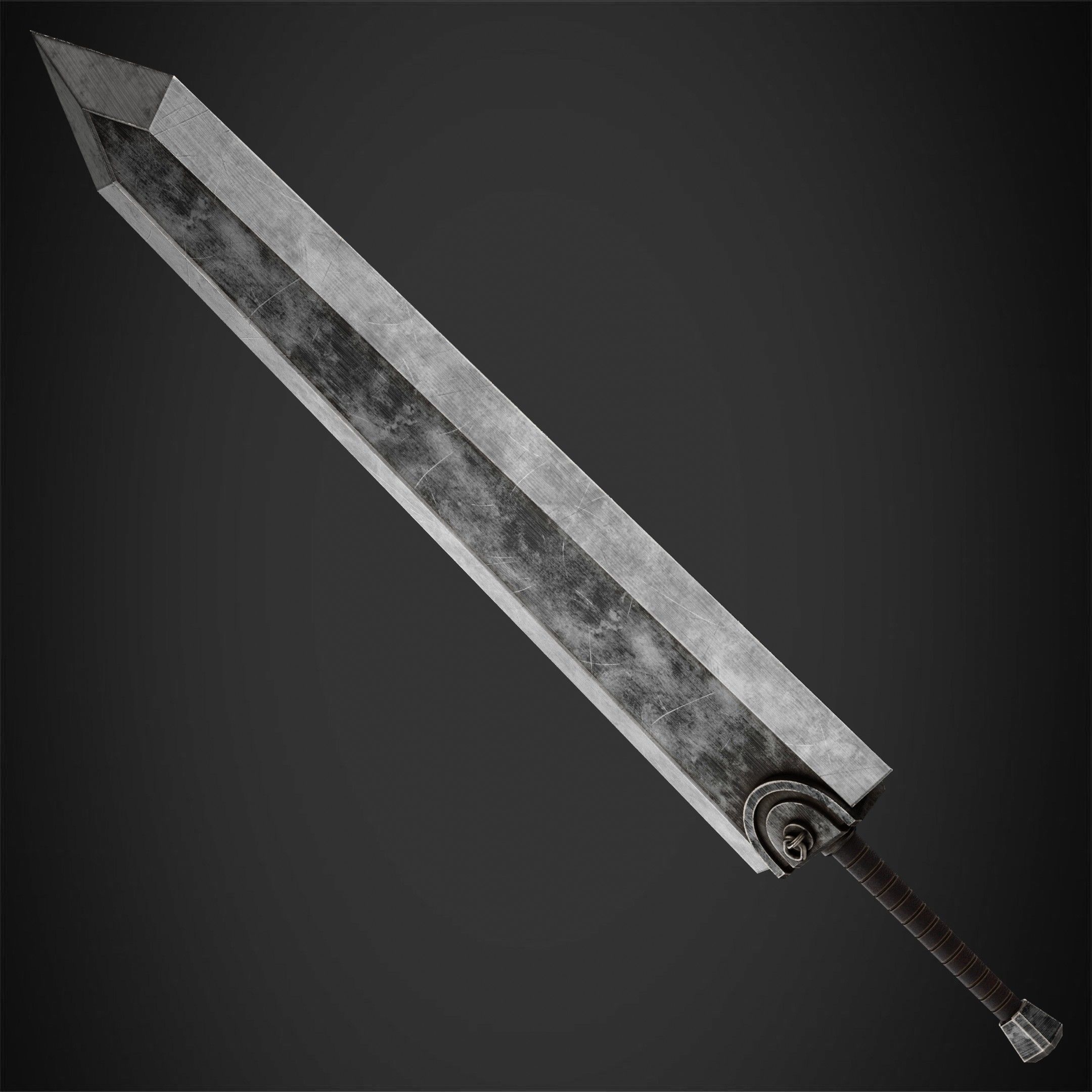 Berserk Guts Dragon Slayer Sword for Cosplay 3D model 3D printable ...