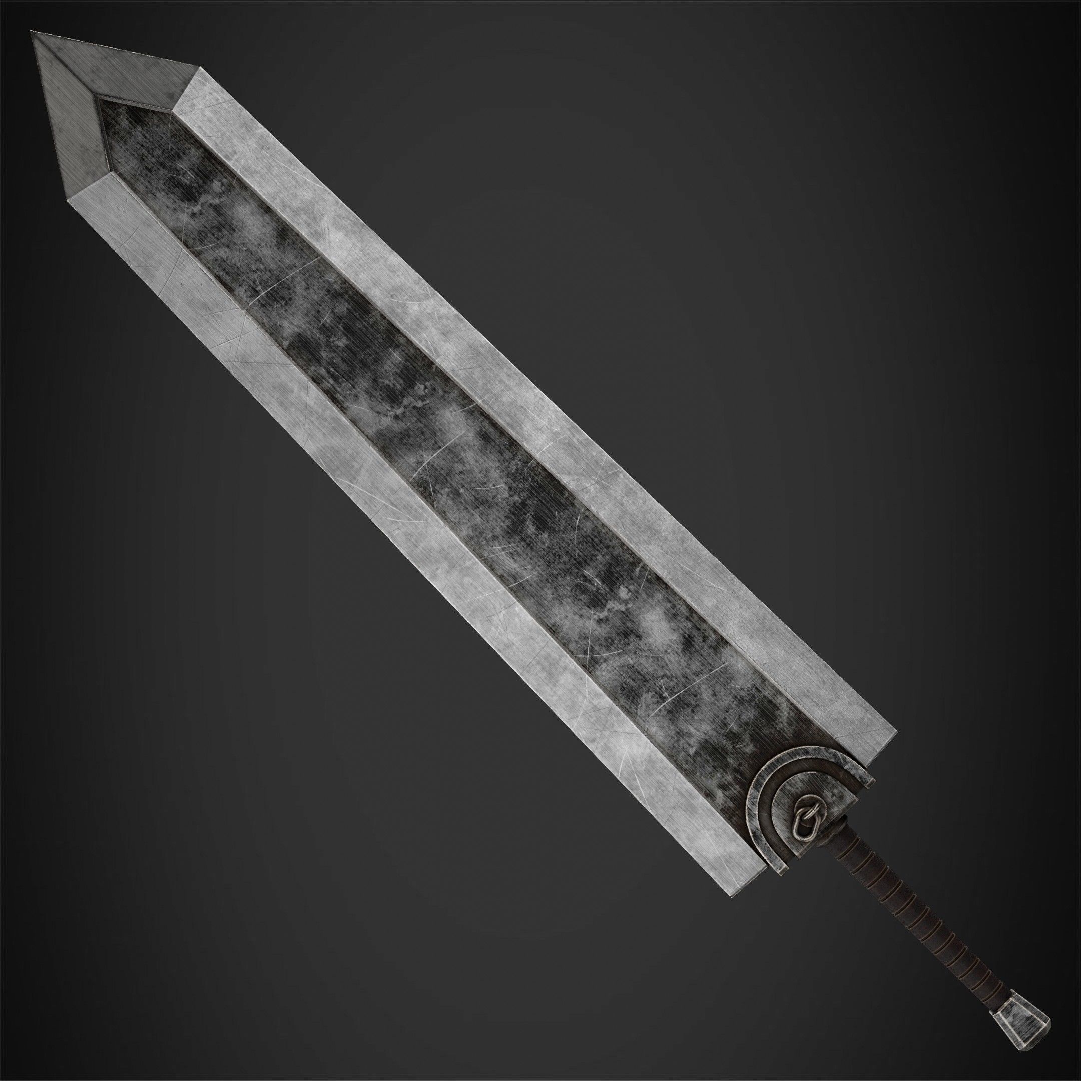 Berserk Guts Dragon Slayer Sword for Cosplay 3D model 3D printable ...