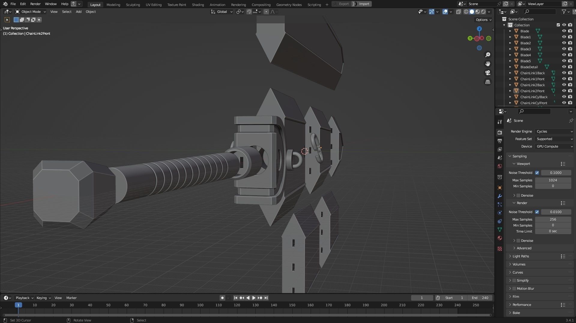 Berserk Guts Dragon Slayer Sword for Cosplay 3D model 3D printable ...