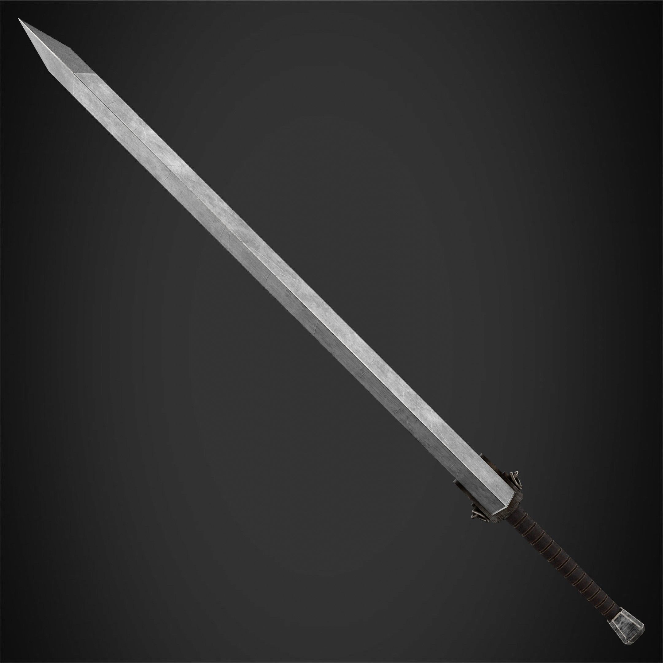 Berserk Guts Dragon Slayer Sword for Cosplay 3D model 3D printable ...