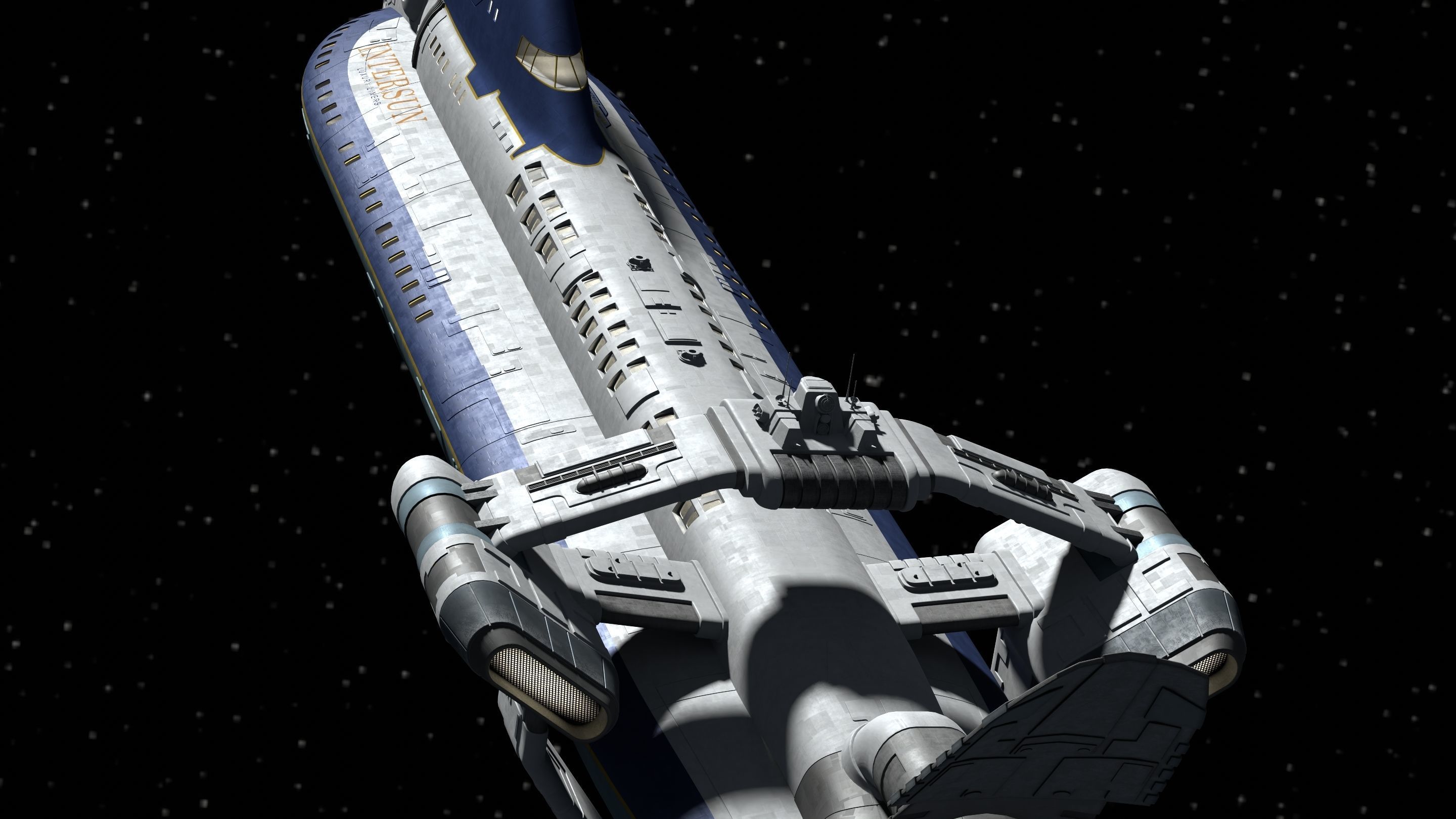 Battlestar Galactica - Colonial One 3D model | CGTrader