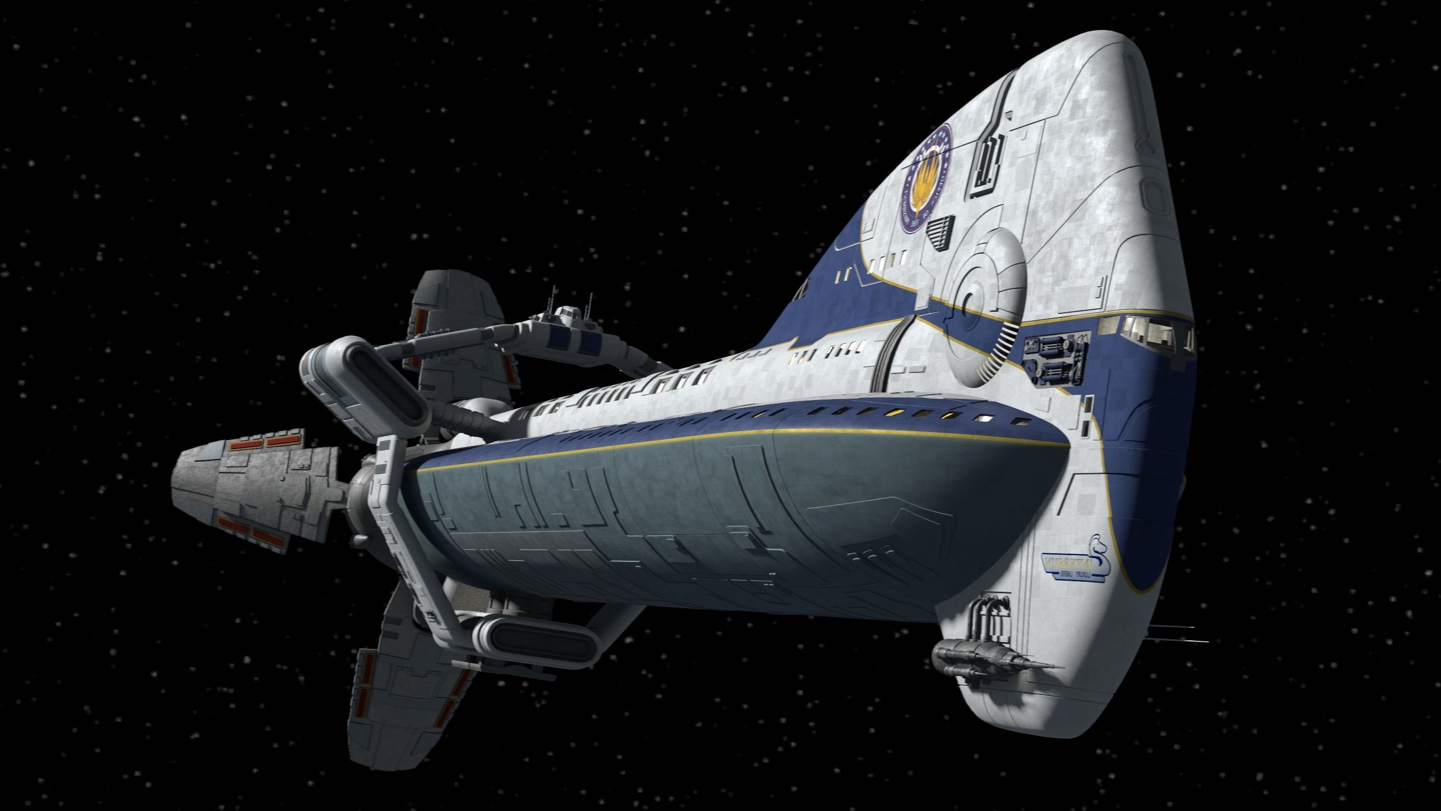 Battlestar Galactica - Colonial One 3D model | CGTrader