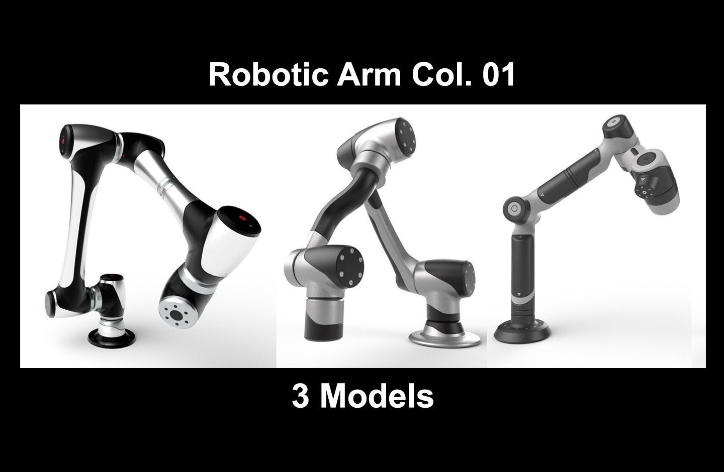 Robotic Arm Collection 01 VR / AR / low-poly | CGTrader