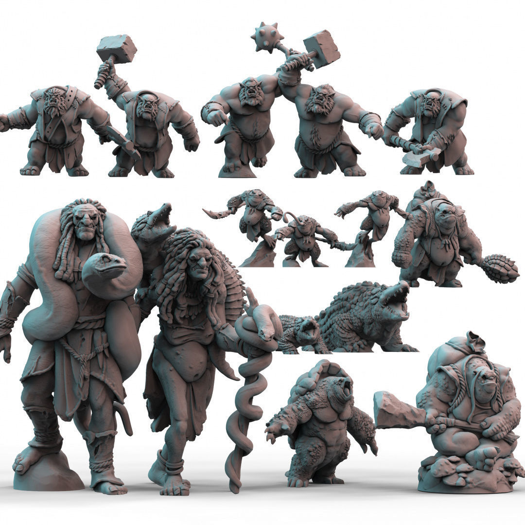 Swamp Collection 3D model 3D printable | CGTrader