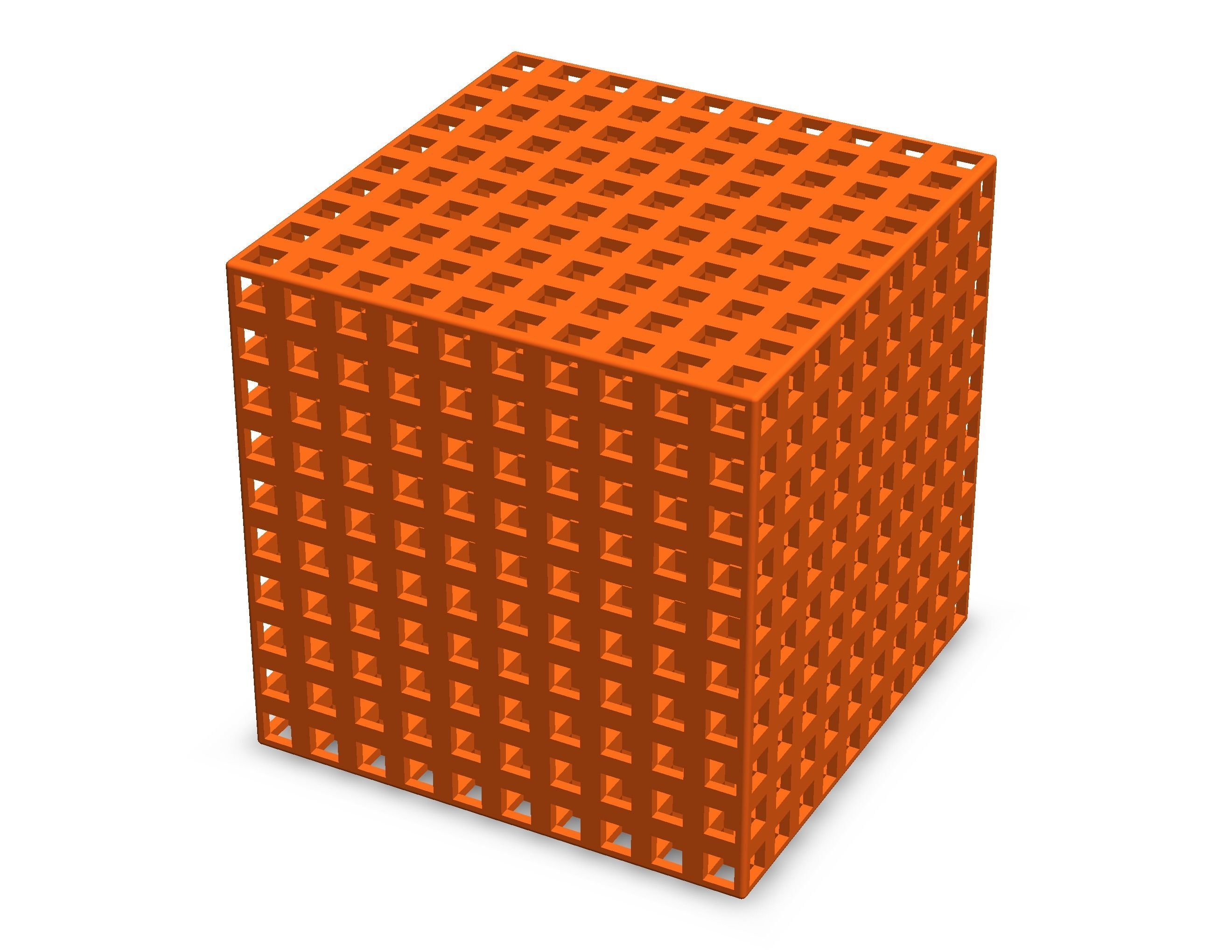 Simple Cubic Lattice Structure 3d Model 3d Printable Cgtrader