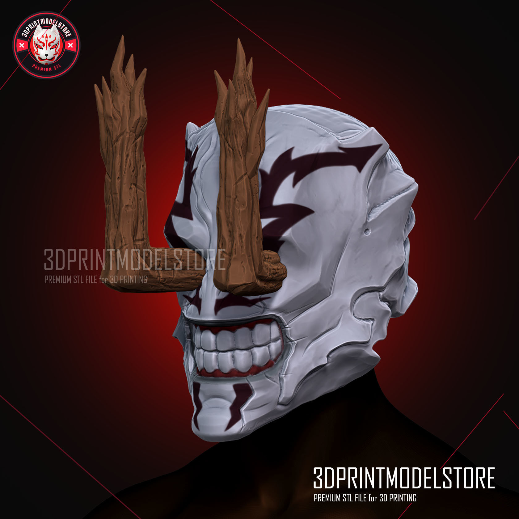 Hanami Mask - Jujutsu Kaisen Cosplay Helmet - Halloween Costume 3D ...