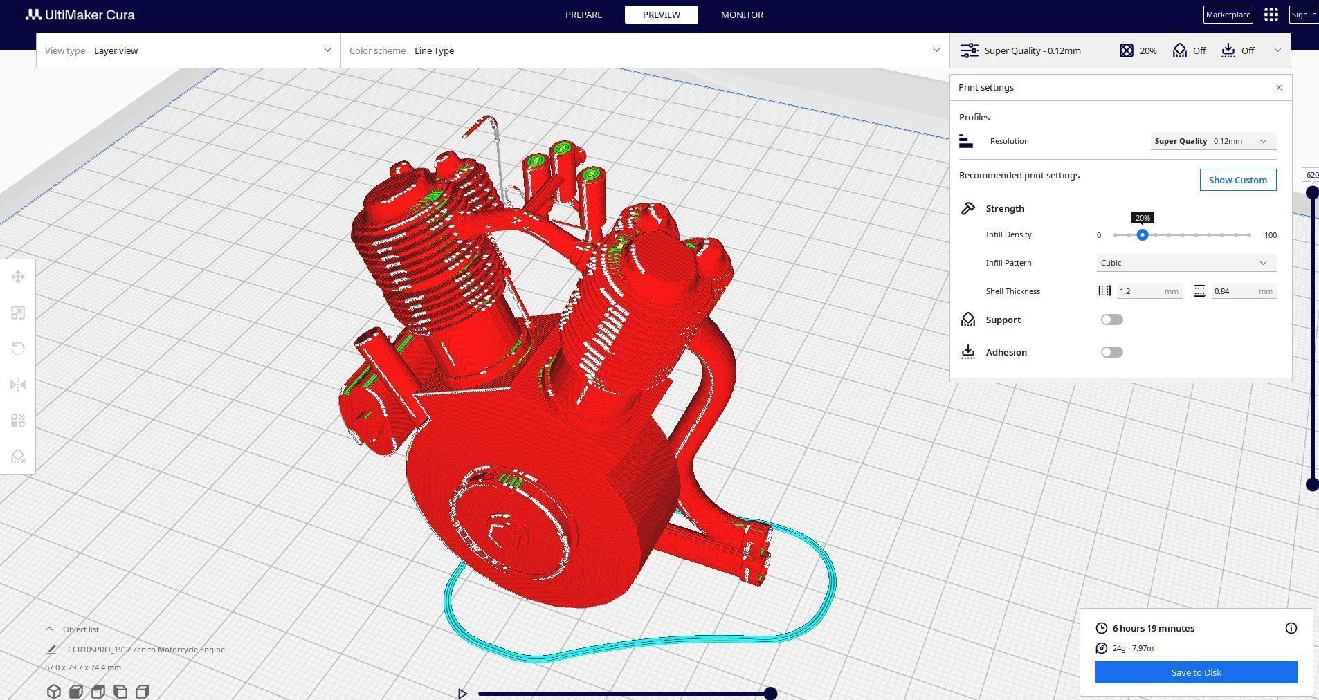 1912 Zenith Motorcycle Engine 3d printed model 3D model 3D printable ...