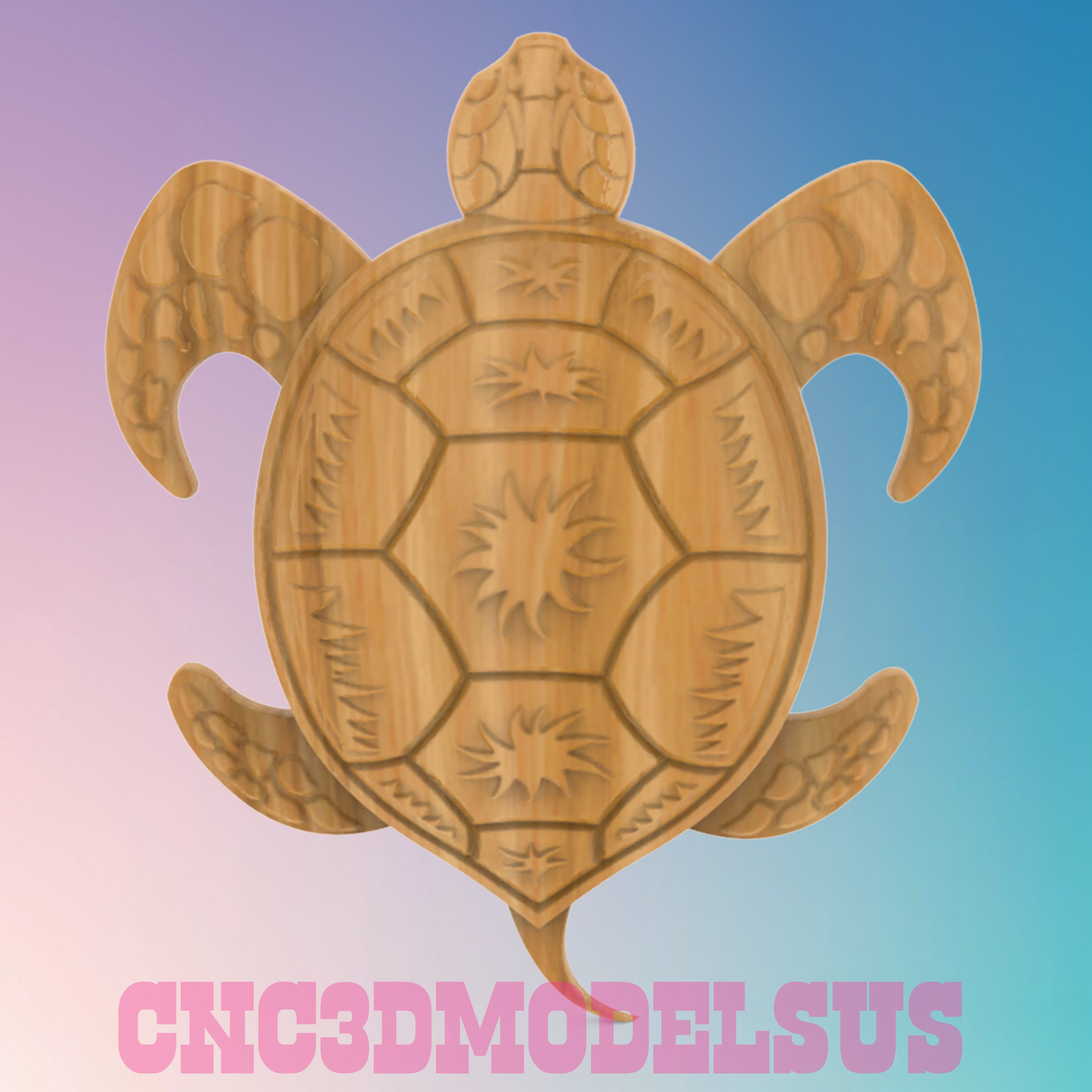Turtle 4 3D MODEL STL FILE FOR CNC ROUTER 3D model 3D printable | CGTrader