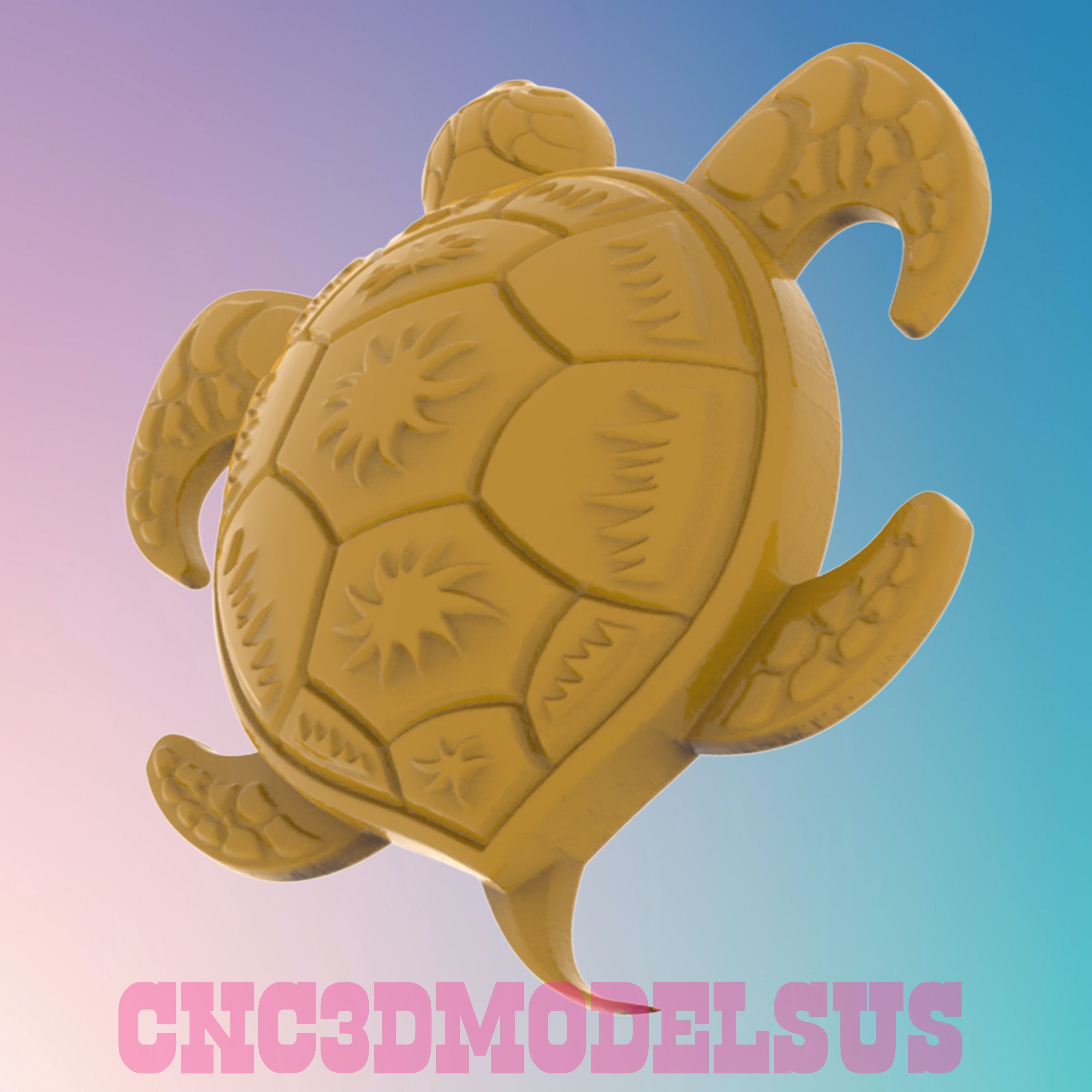 Turtle 4 3D MODEL STL FILE FOR CNC ROUTER 3D model 3D printable | CGTrader