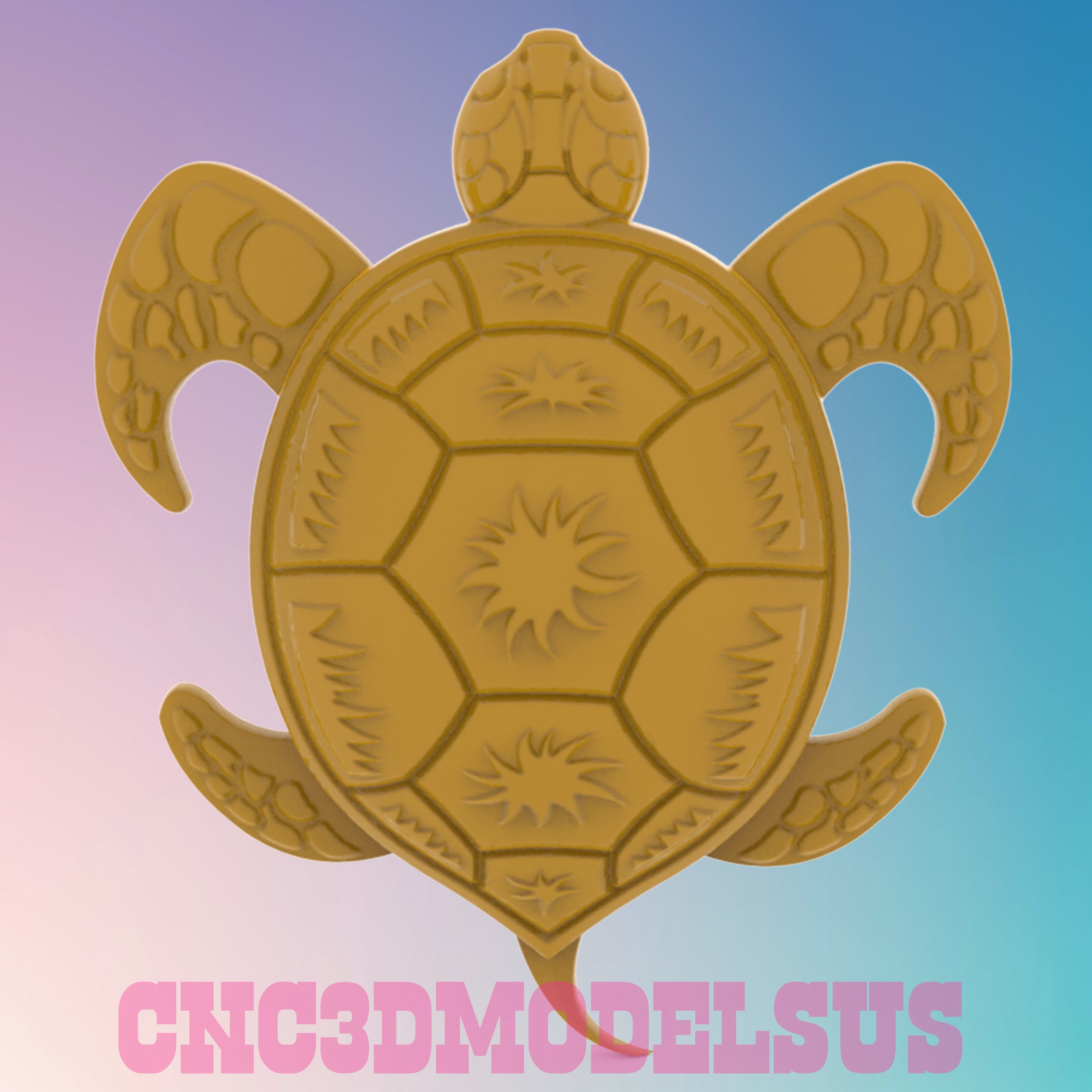 Turtle 4 3D MODEL STL FILE FOR CNC ROUTER 3D model 3D printable | CGTrader