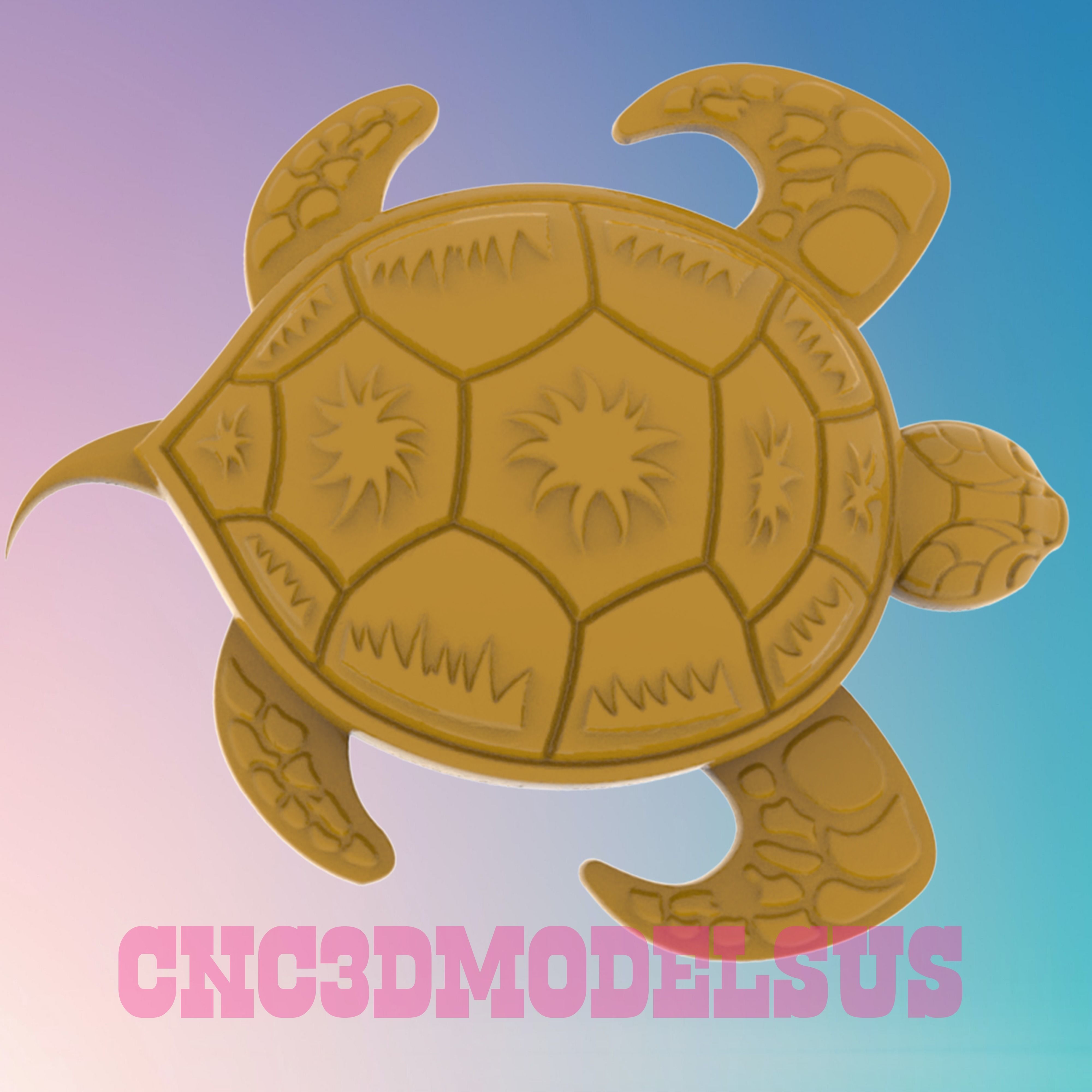 Turtle 4 3D MODEL STL FILE FOR CNC ROUTER 3D model 3D printable | CGTrader