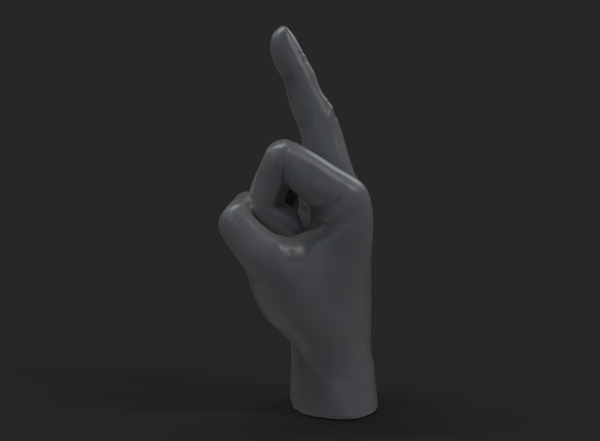 middle finger 3d printable model 3D model 3D printable | CGTrader