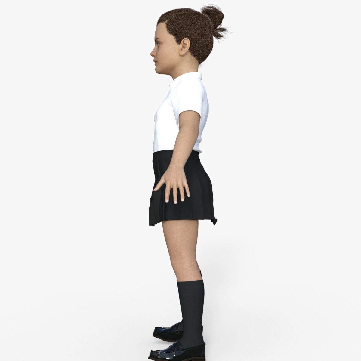 Realistic Teen Girl Rigged 3D model rigged | CGTrader