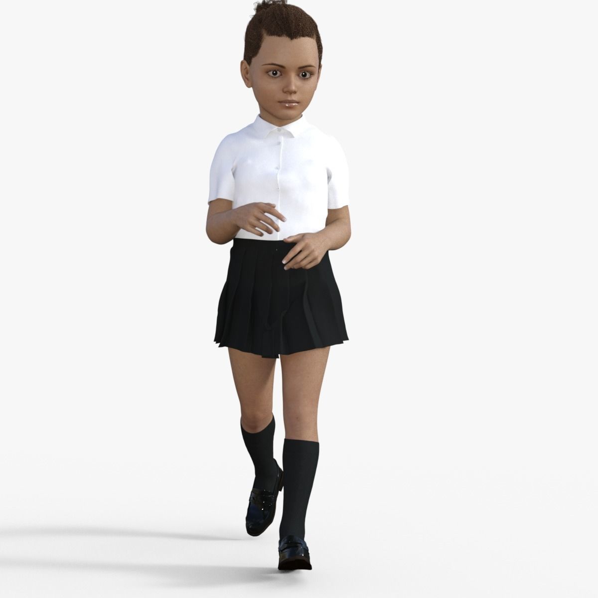 Realistic Teen Girl Rigged 3D model rigged | CGTrader
