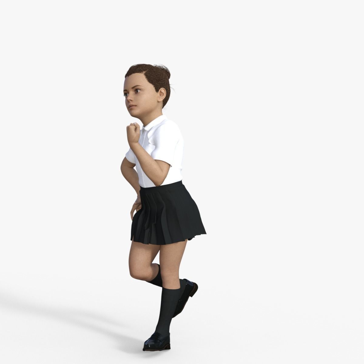 Realistic Teen Girl Rigged 3D model rigged | CGTrader