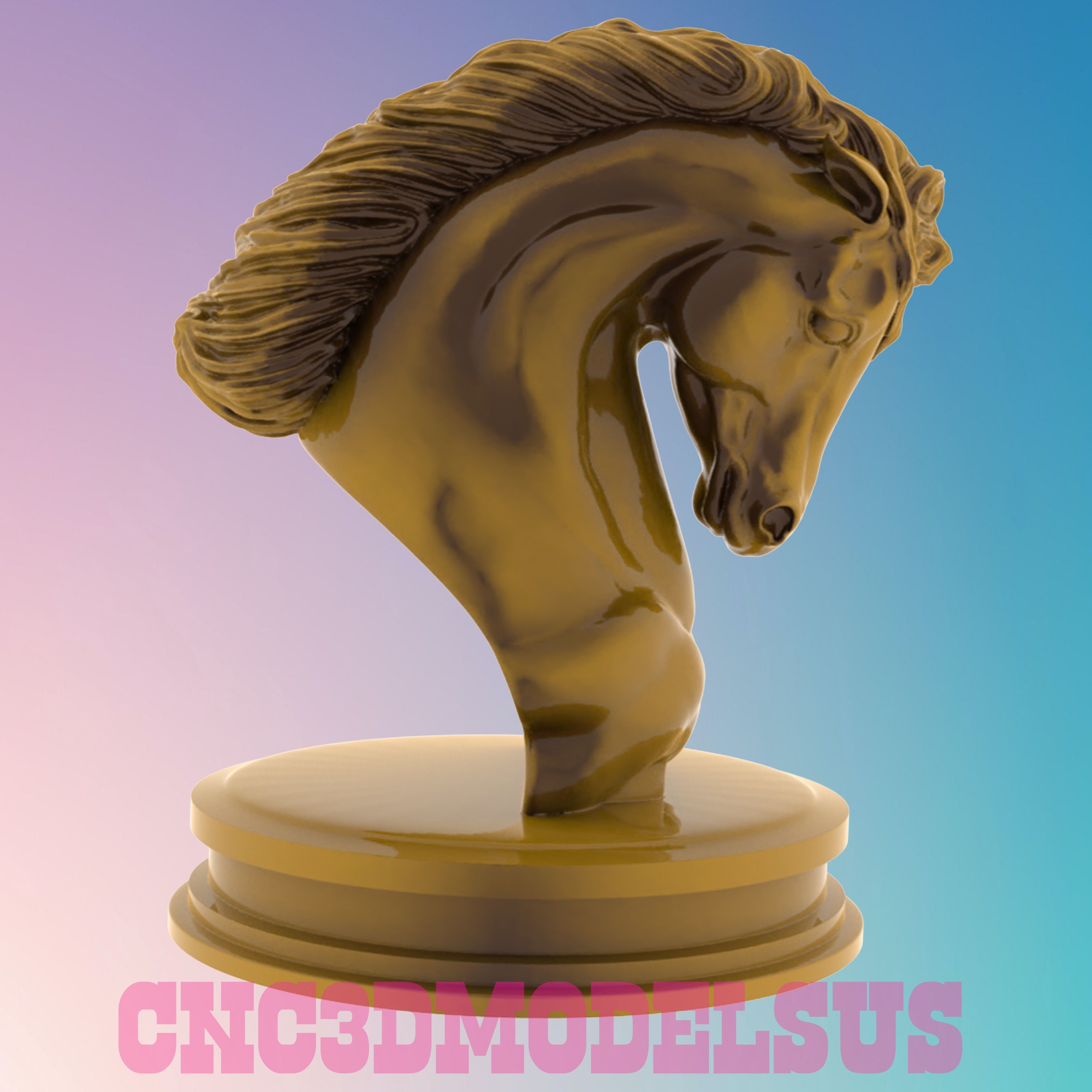 horse torso 3D MODEL STL FILE FOR CNC ROUTER LASER 3D model 3D ...