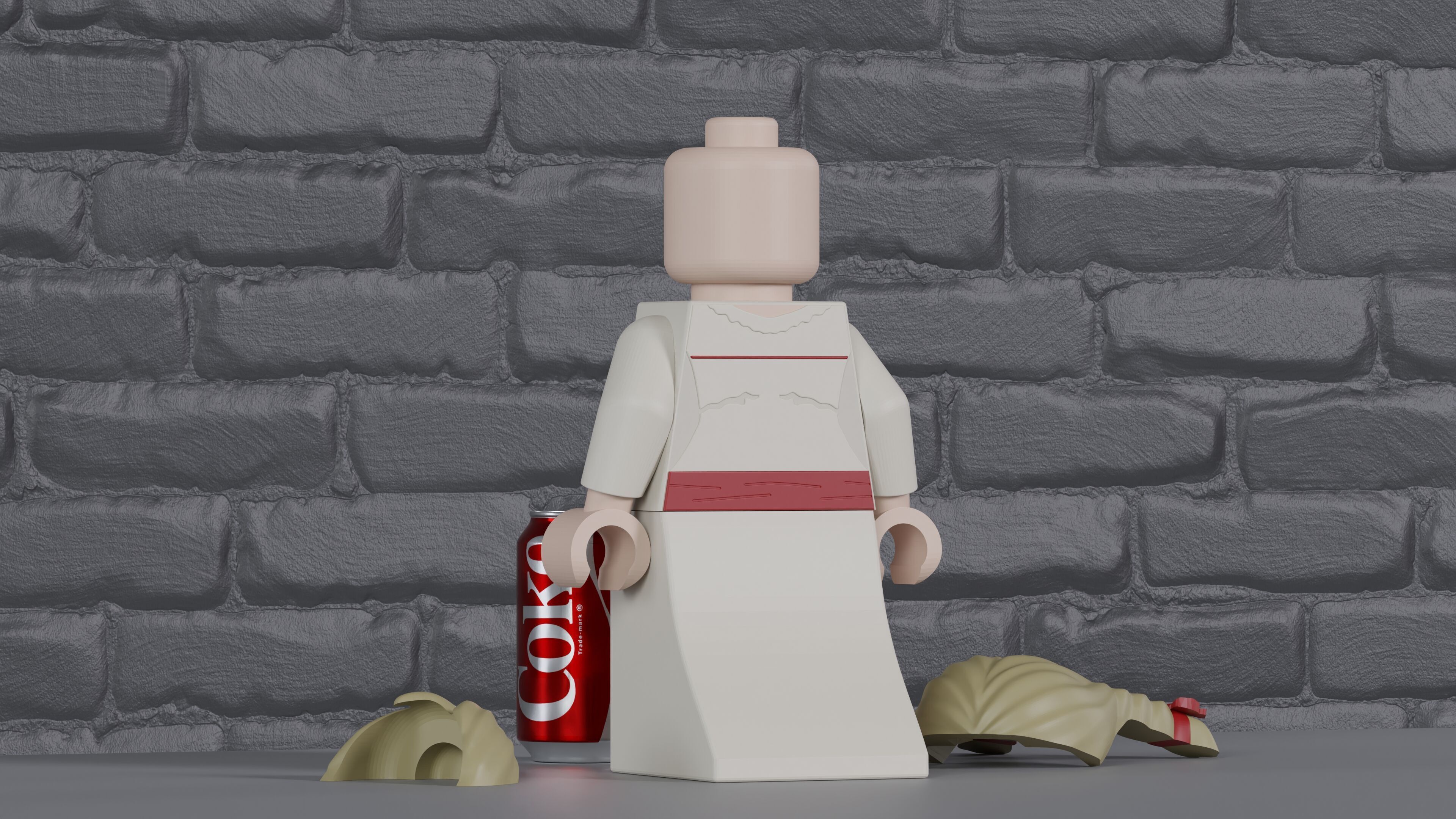 Lego Annabelle Maxifig -- Fully Articulated 3D model 3D printable ...