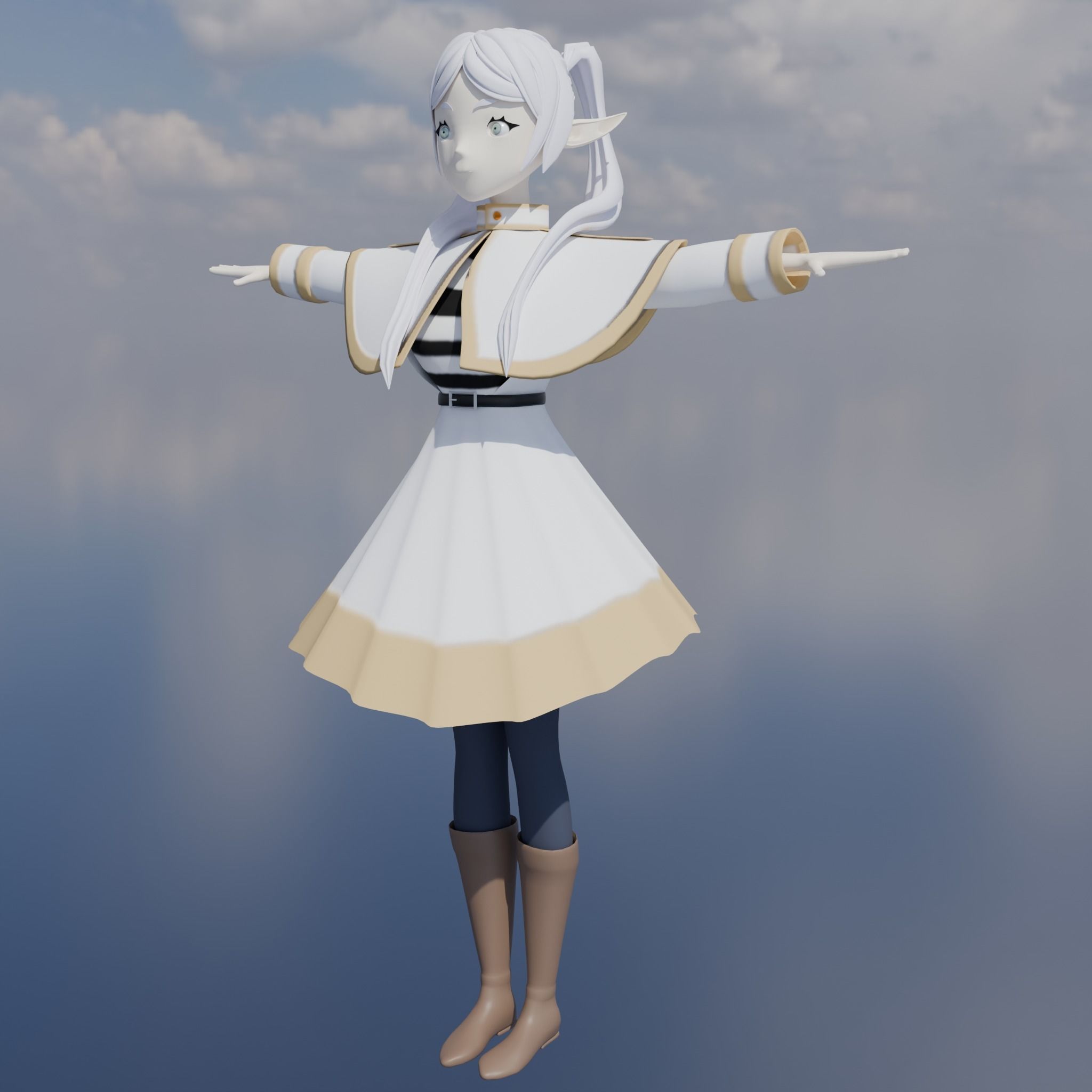 Frieren free VR / AR / low-poly 3D model | CGTrader