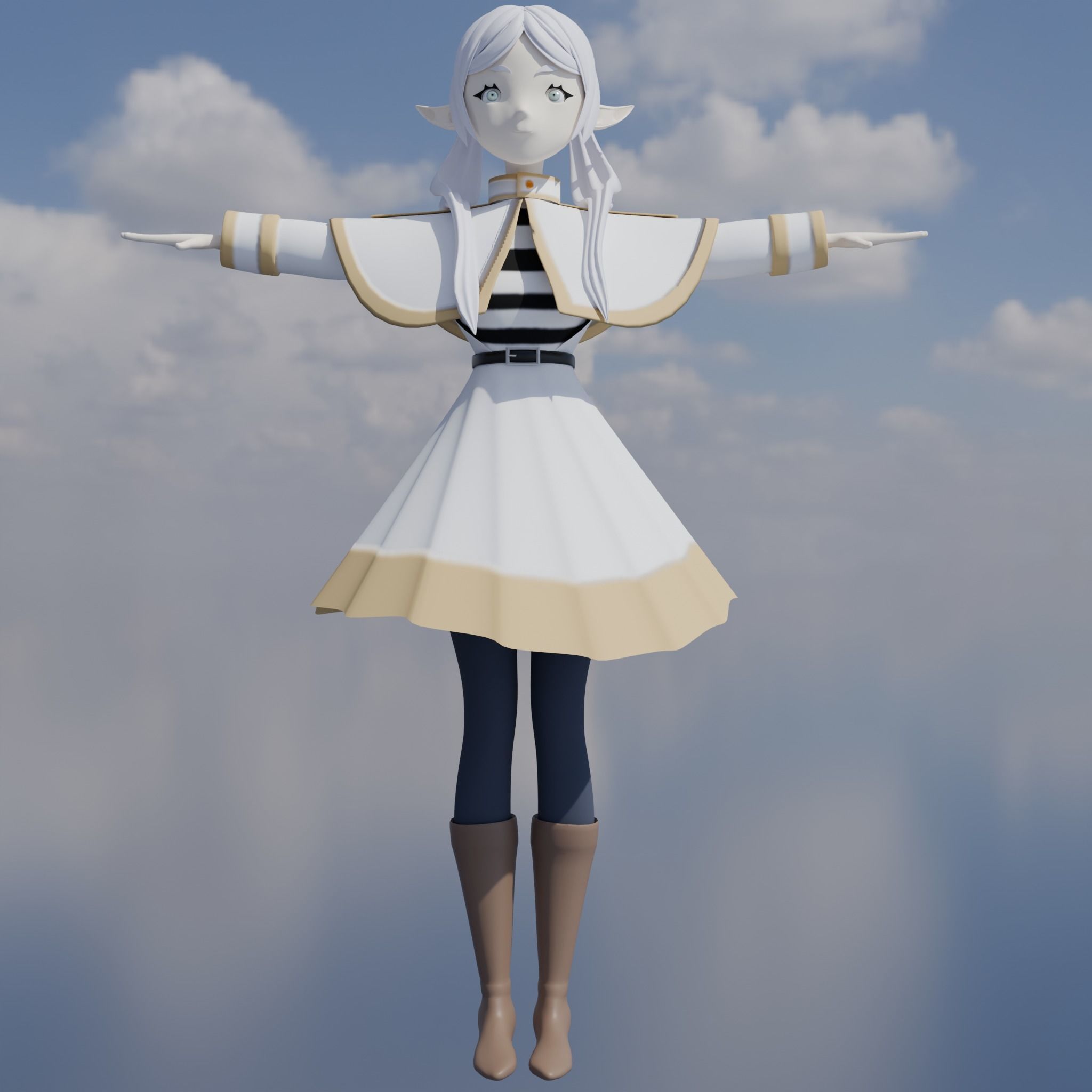 Frieren free VR / AR / low-poly 3D model | CGTrader