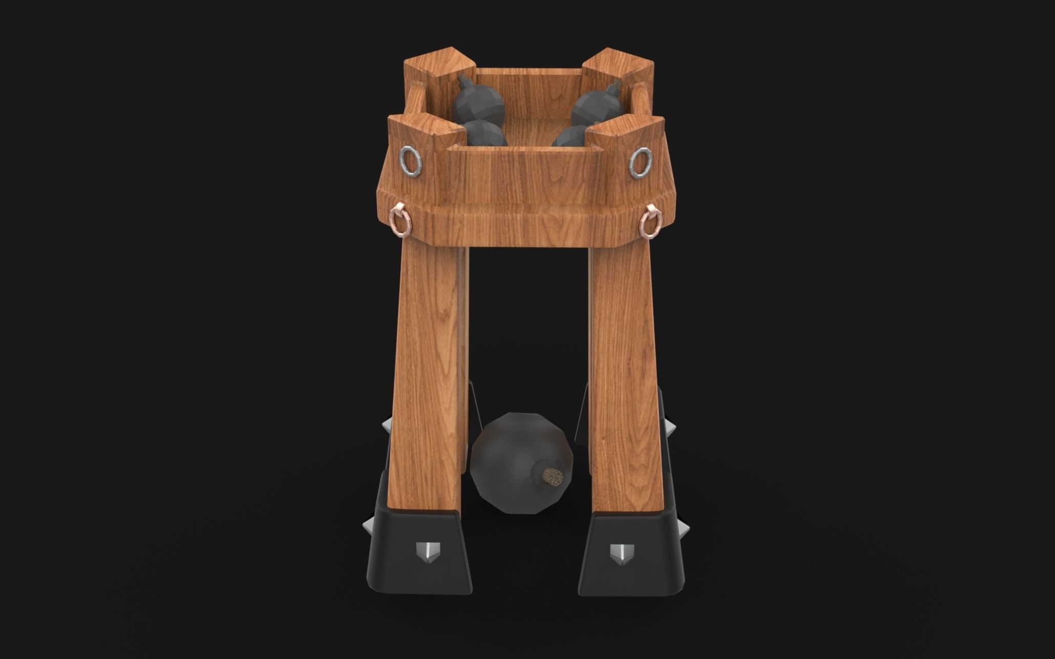 Bomb Tower 3D model animated | CGTrader