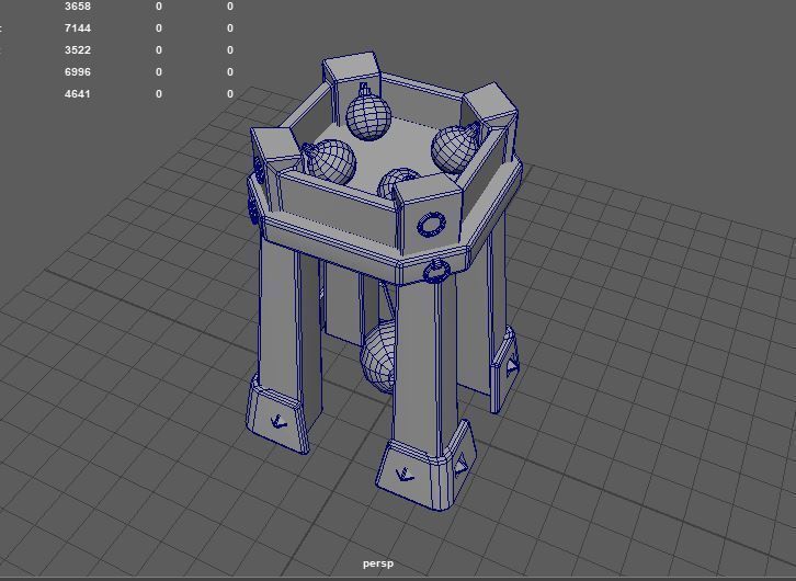 Bomb Tower 3D model animated | CGTrader