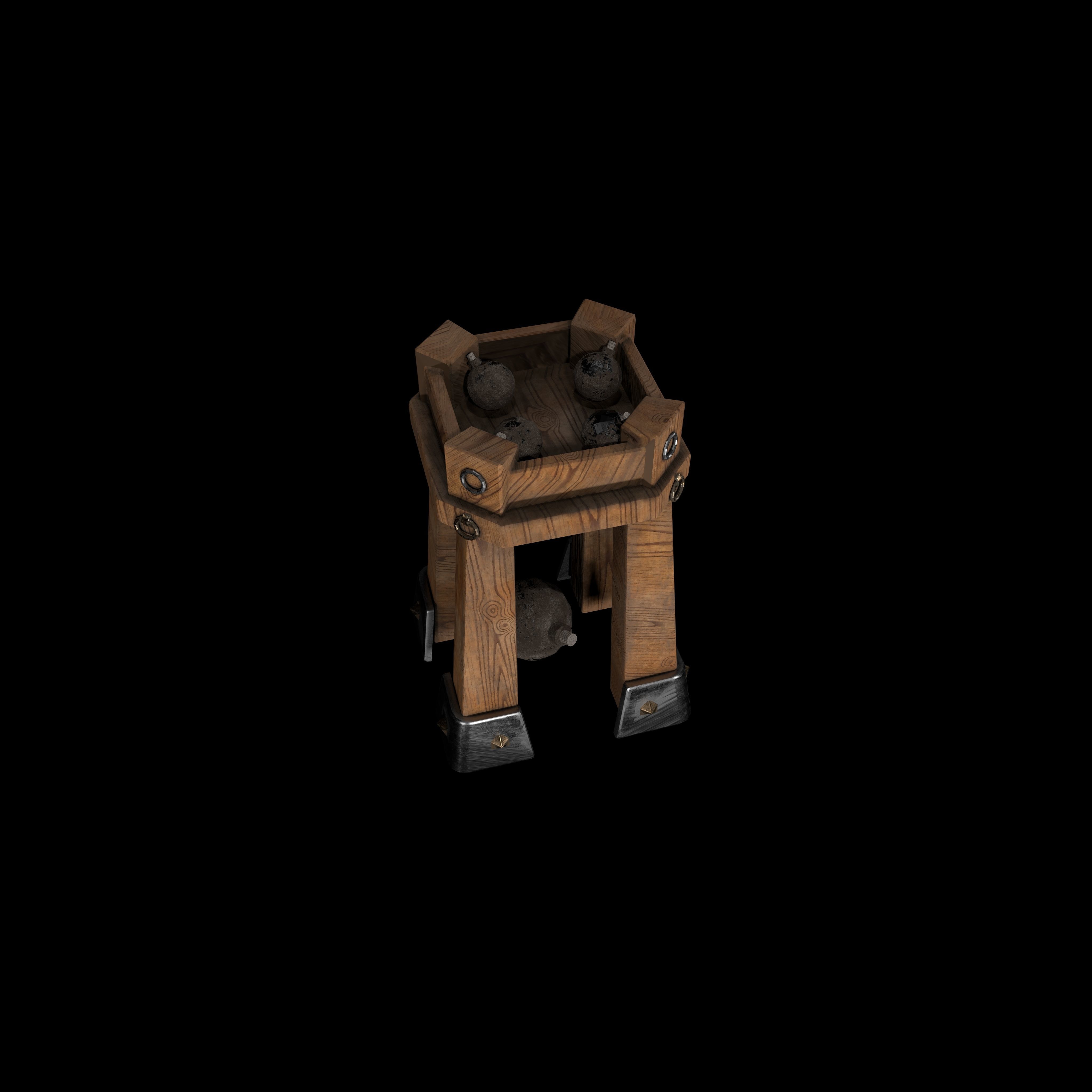 Bomb Tower 3D model animated | CGTrader