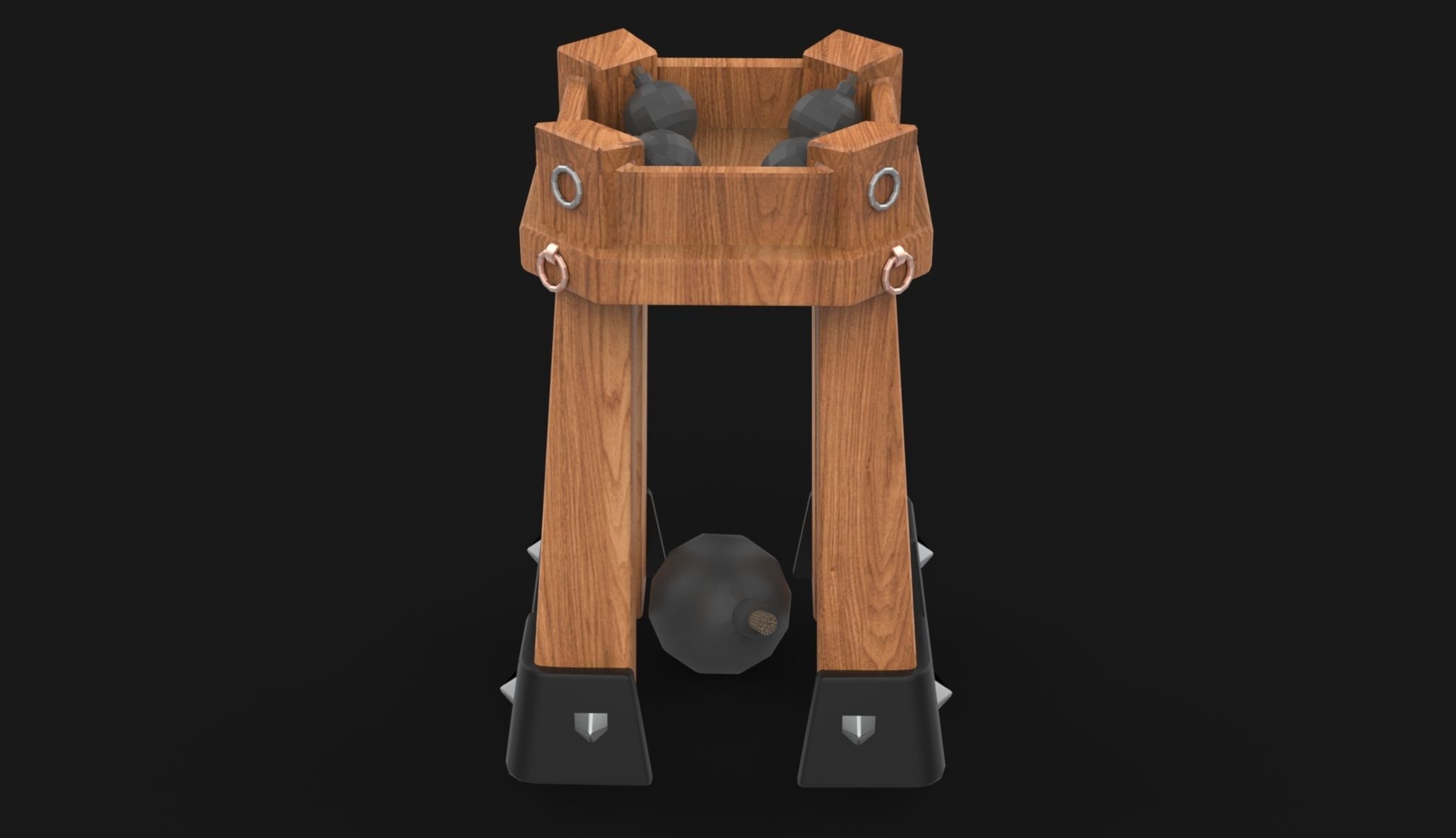 Bomb Tower 3D model animated | CGTrader