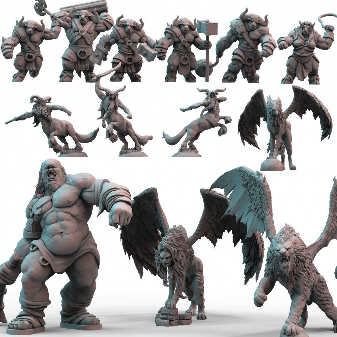 Mythology 1 Collection 3D model 3D printable | CGTrader