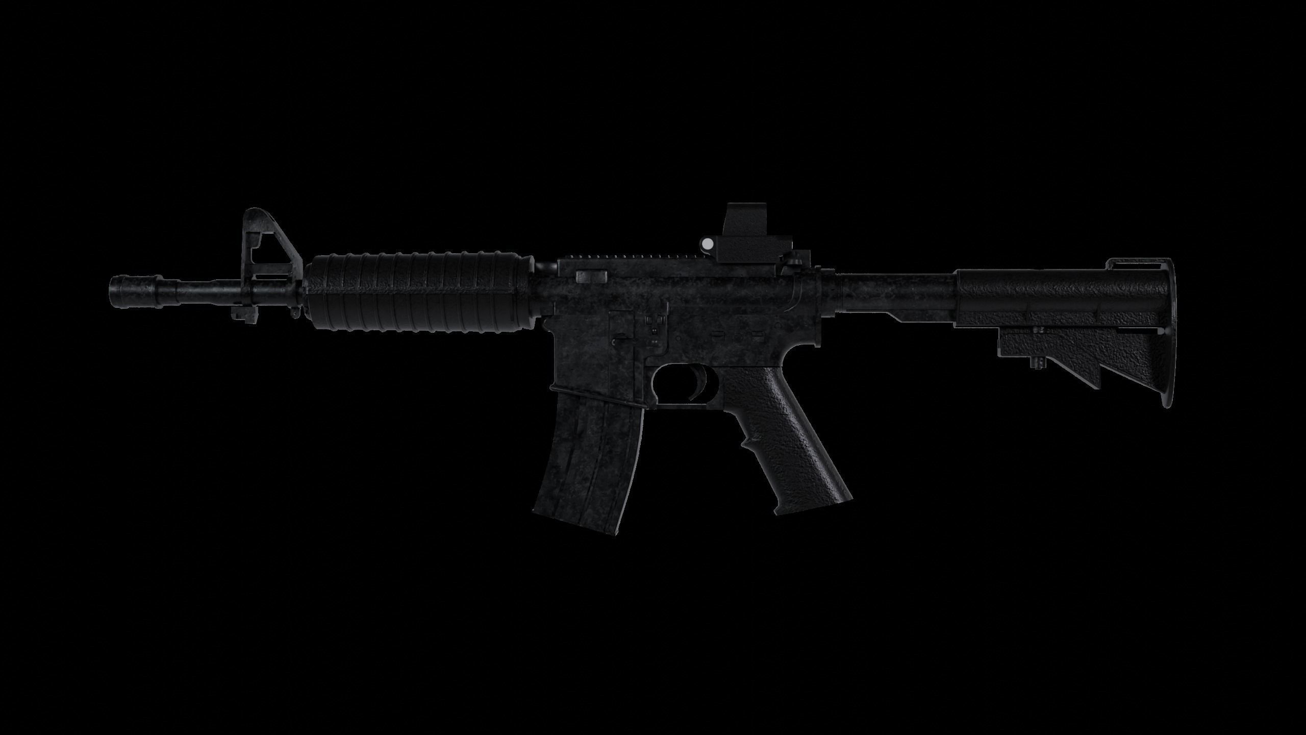 3d assault rifle weapon free VR / AR / low-poly 3D model | CGTrader