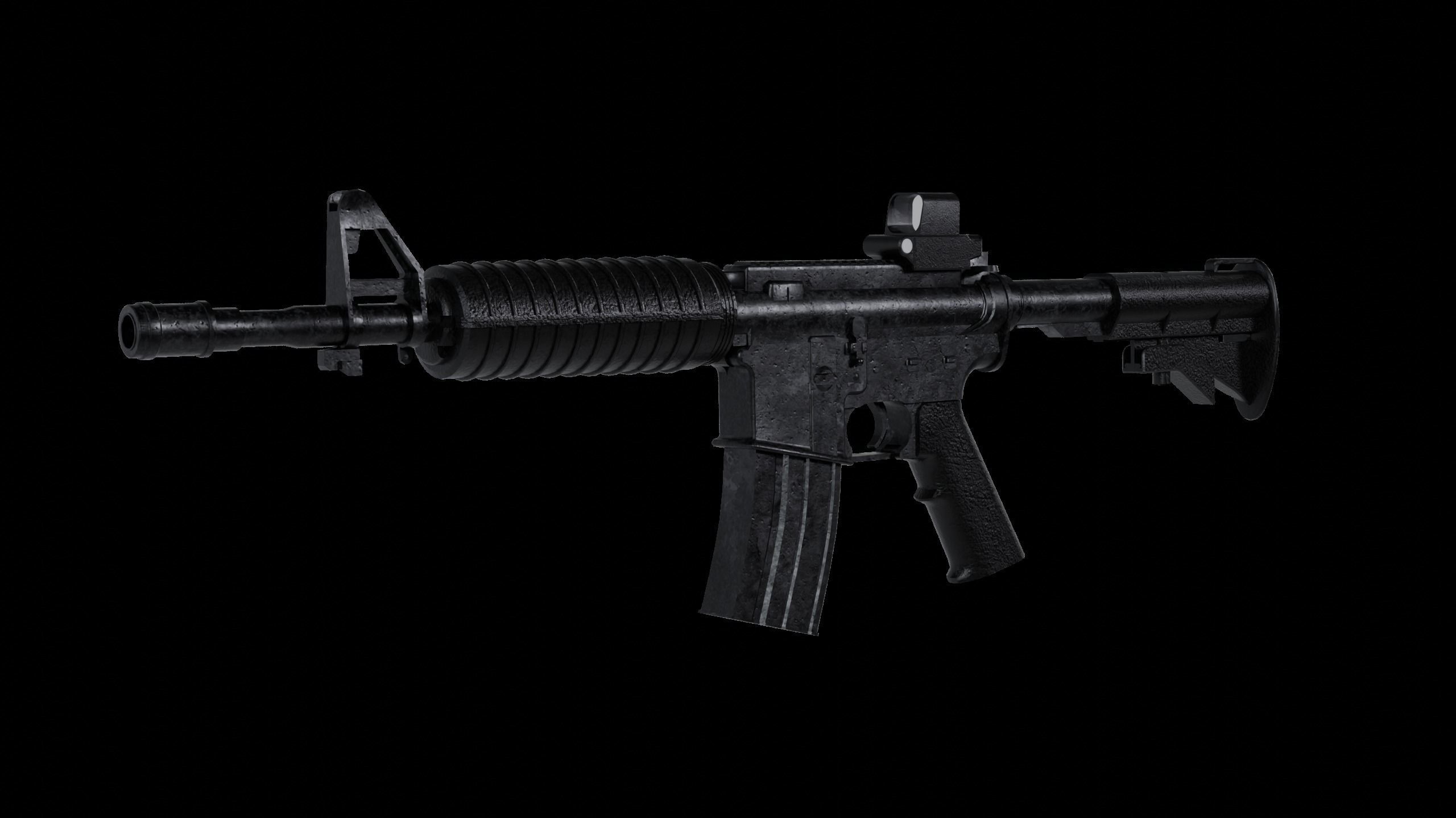 3d assault rifle weapon free VR / AR / low-poly 3D model | CGTrader
