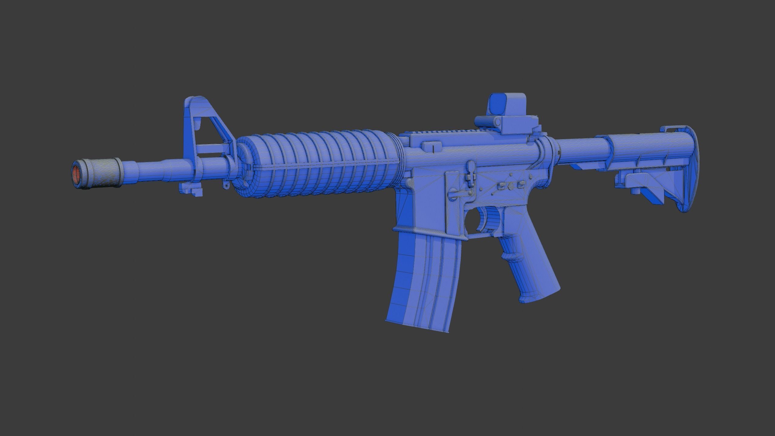3d assault rifle weapon free VR / AR / low-poly 3D model | CGTrader