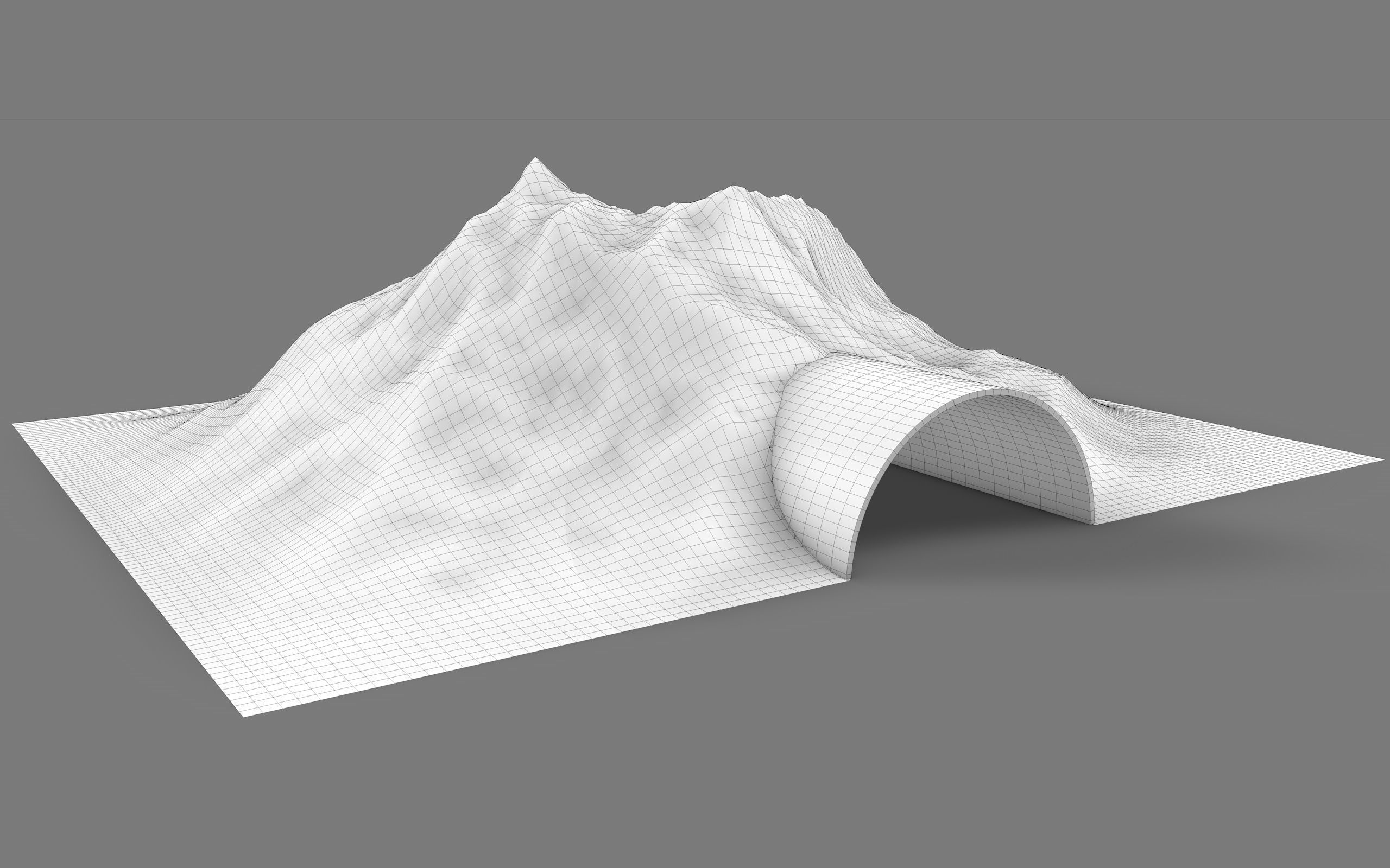 3D model mountain and tunnel 3d model VR / AR / low-poly | CGTrader
