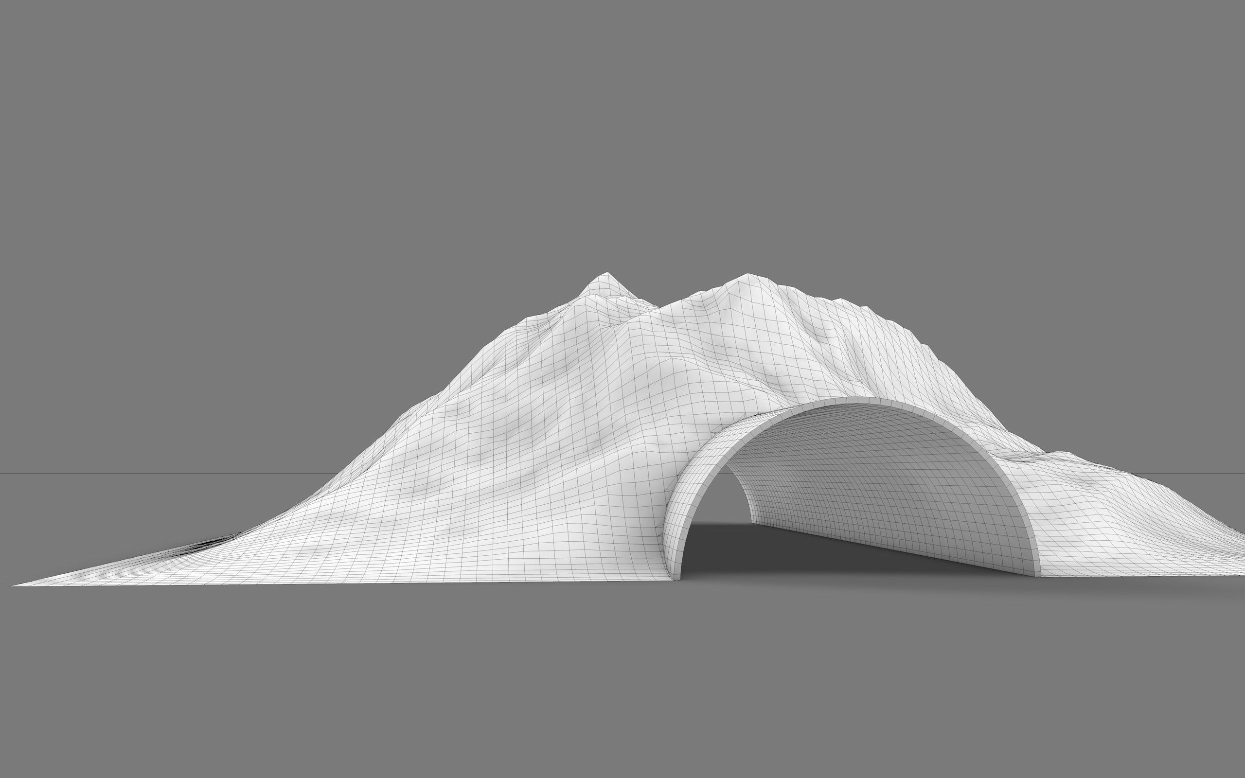 3D model mountain and tunnel 3d model VR / AR / low-poly | CGTrader