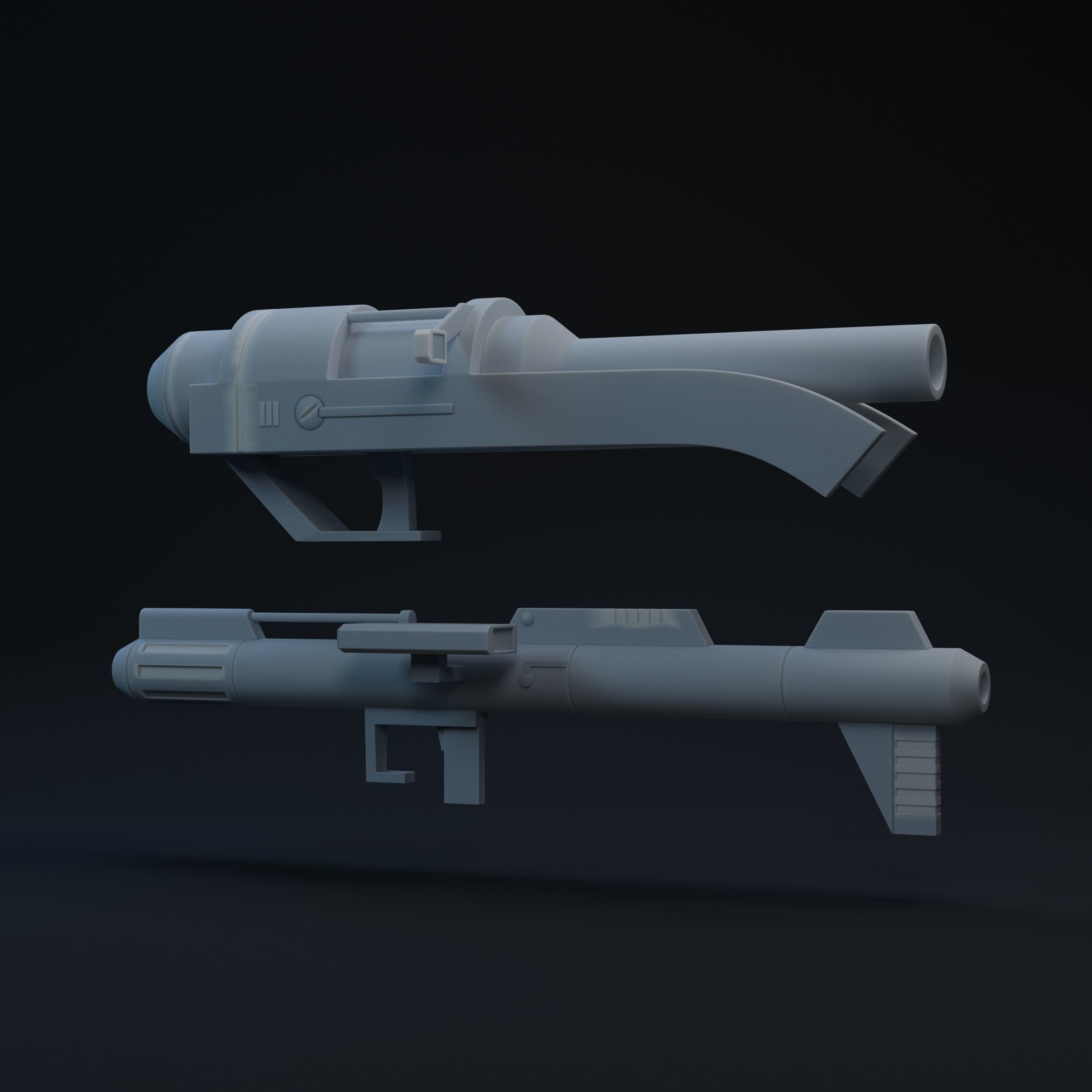 BFII Rocket Launchers One-Twelfth Scale 3D model 3D printable | CGTrader