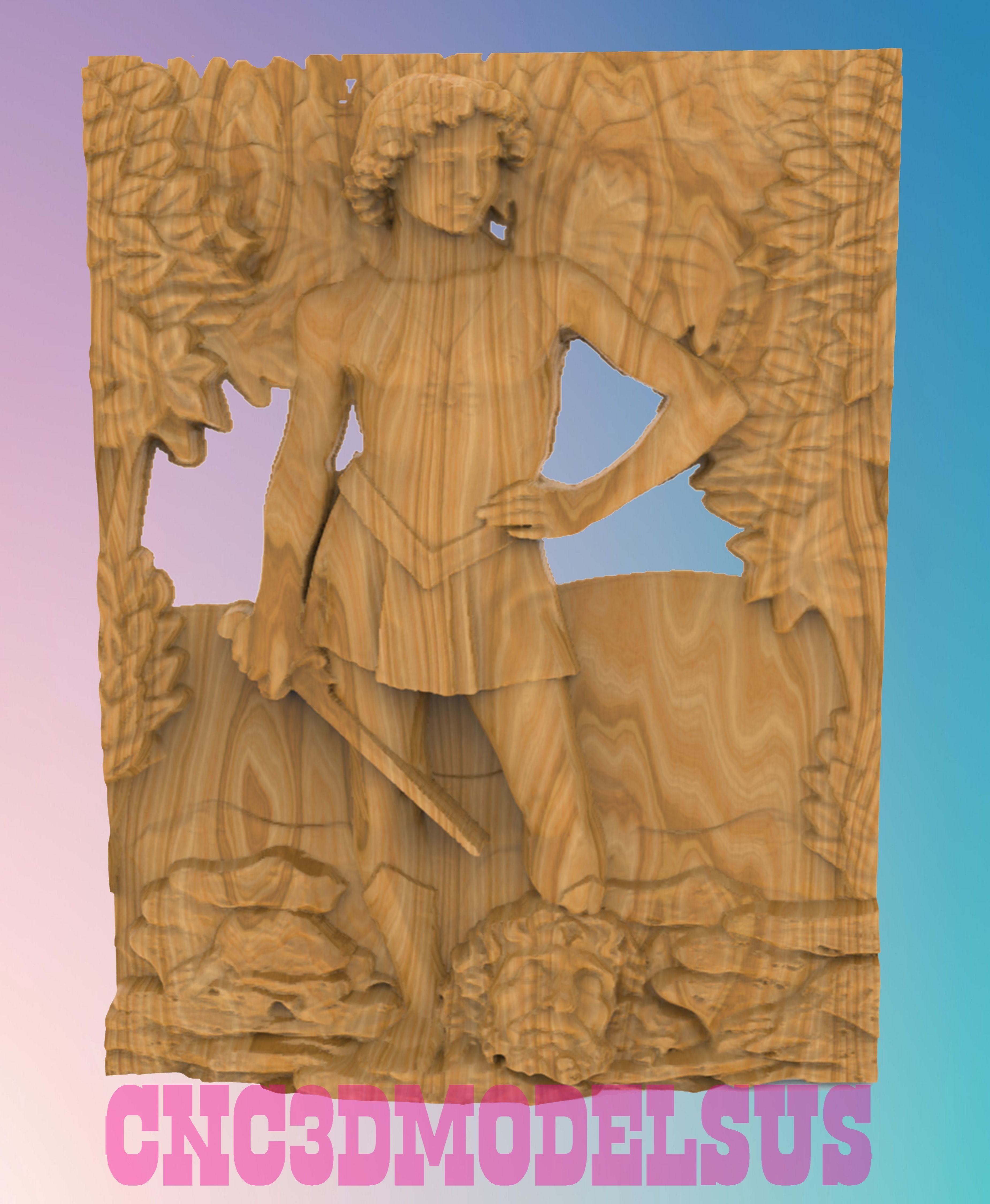 Greek panel 3D MODEL STL FILE FOR CNC ROUTER LASER 3D model 3D ...