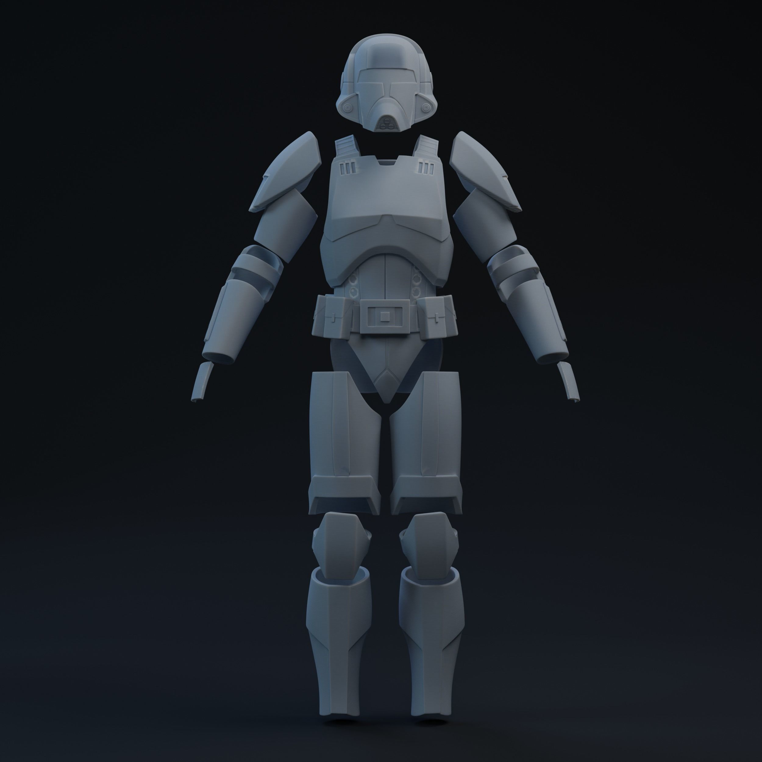 SWTOR Republic Trooper One-Twelfth Scale Base Kit 3D model 3D printable ...