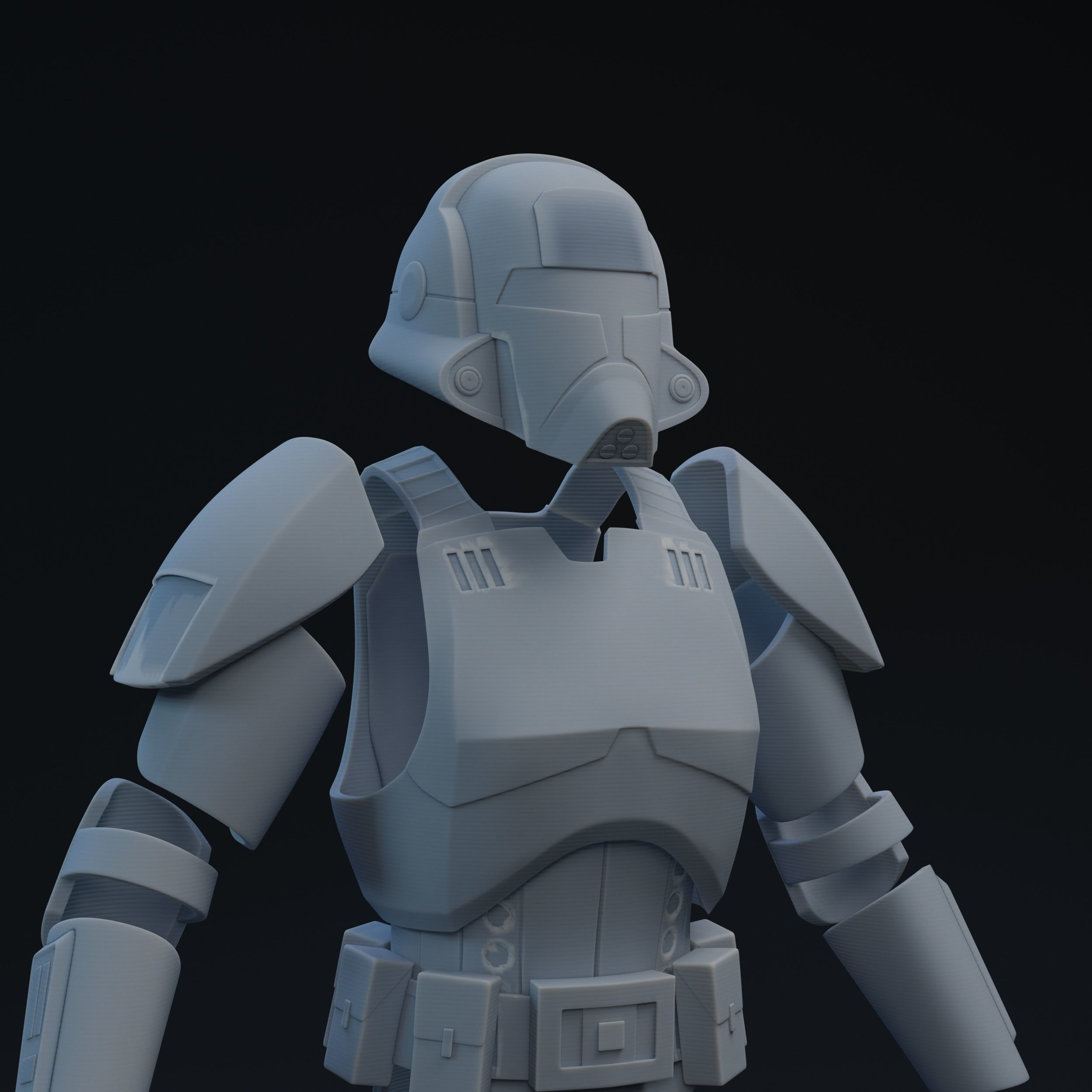 SWTOR Republic Trooper One-Twelfth Scale Base Kit 3D model 3D printable ...