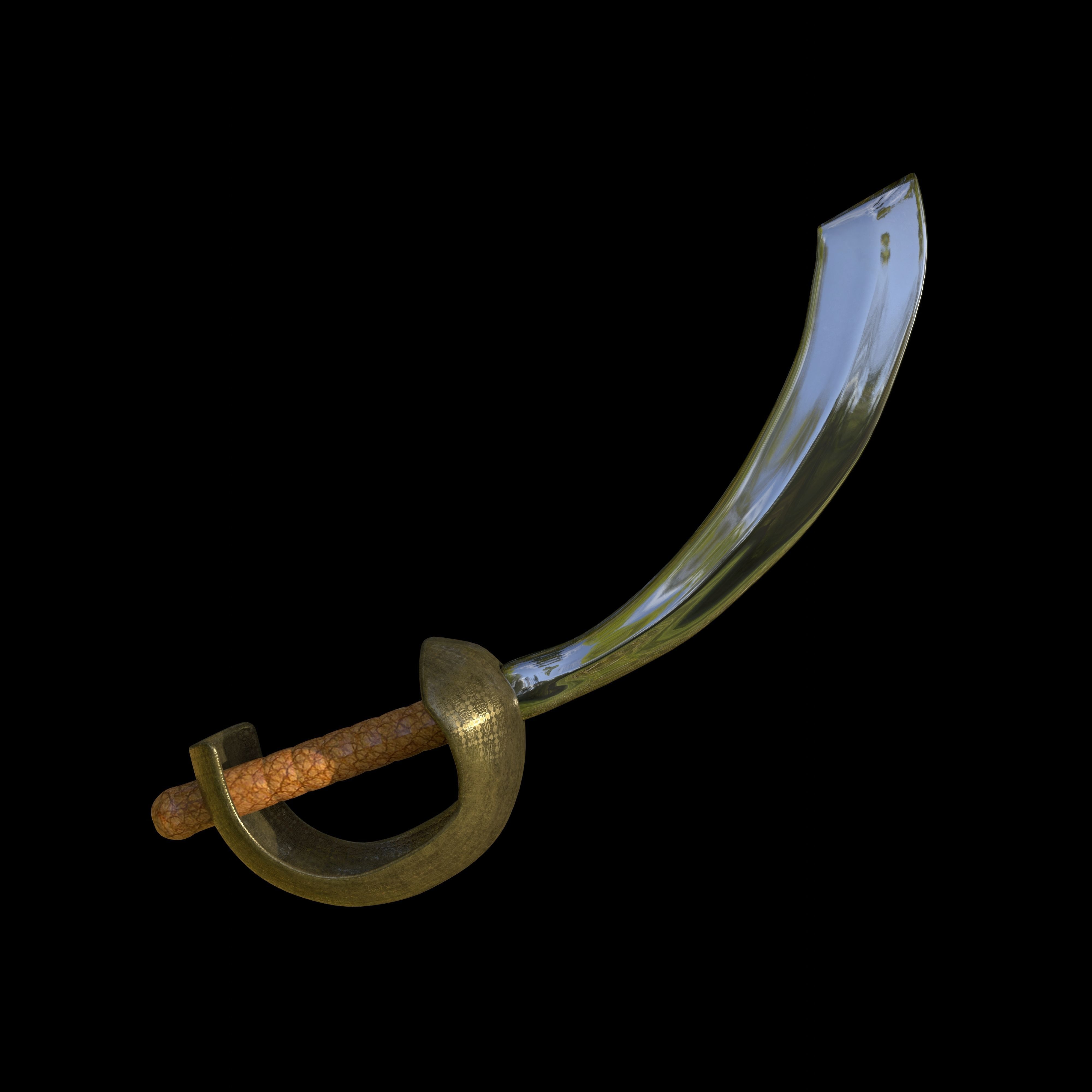 Pirates Cutlass free 3D model | CGTrader