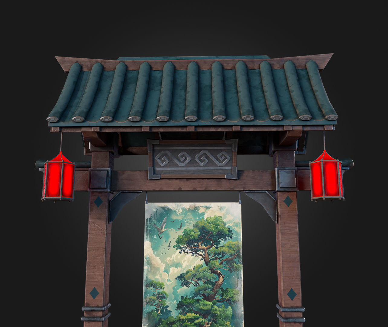 3D model Japanese Prop VR / AR / low-poly | CGTrader